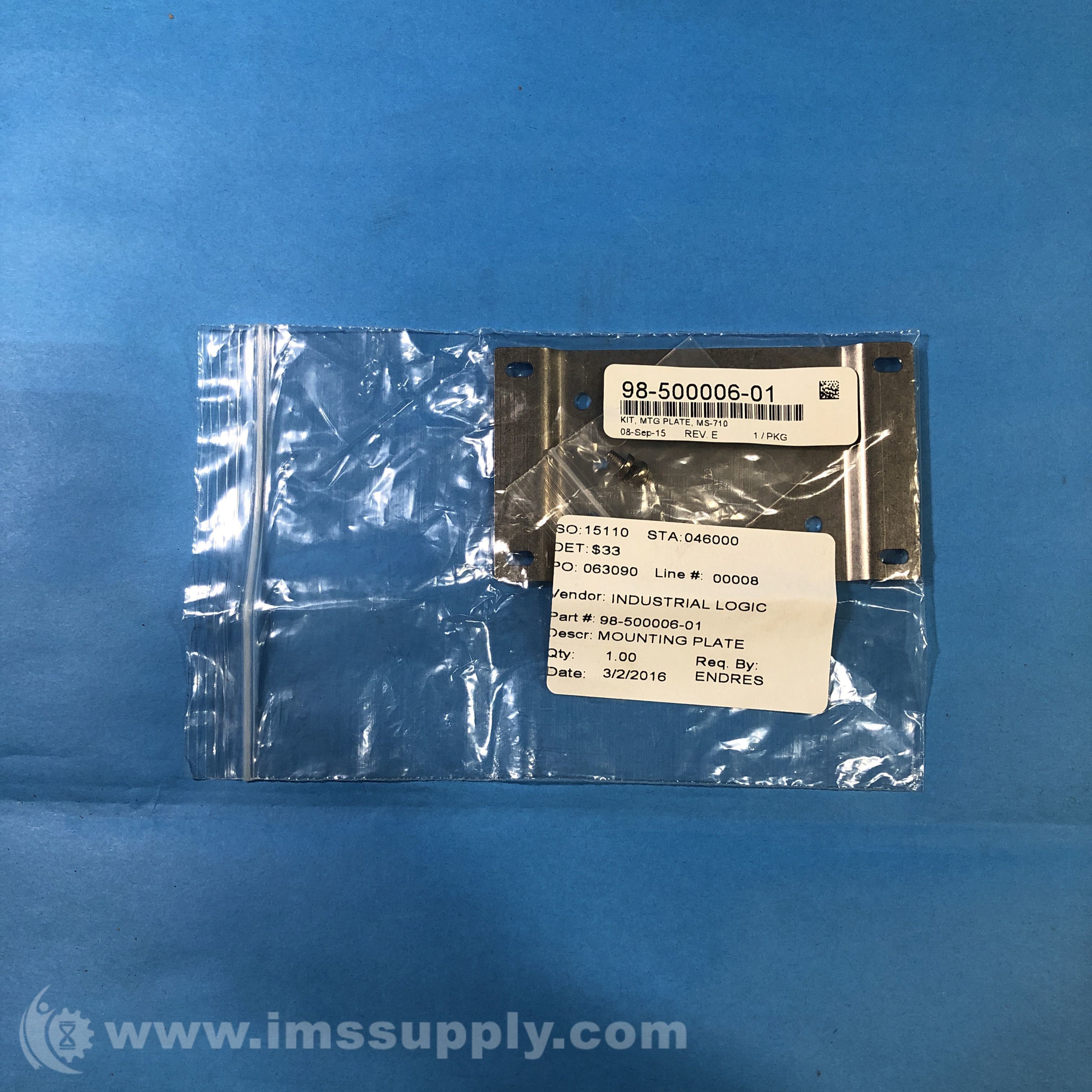Microscan 98-500006-01 Mounting Plate Kit - IMS Supply
