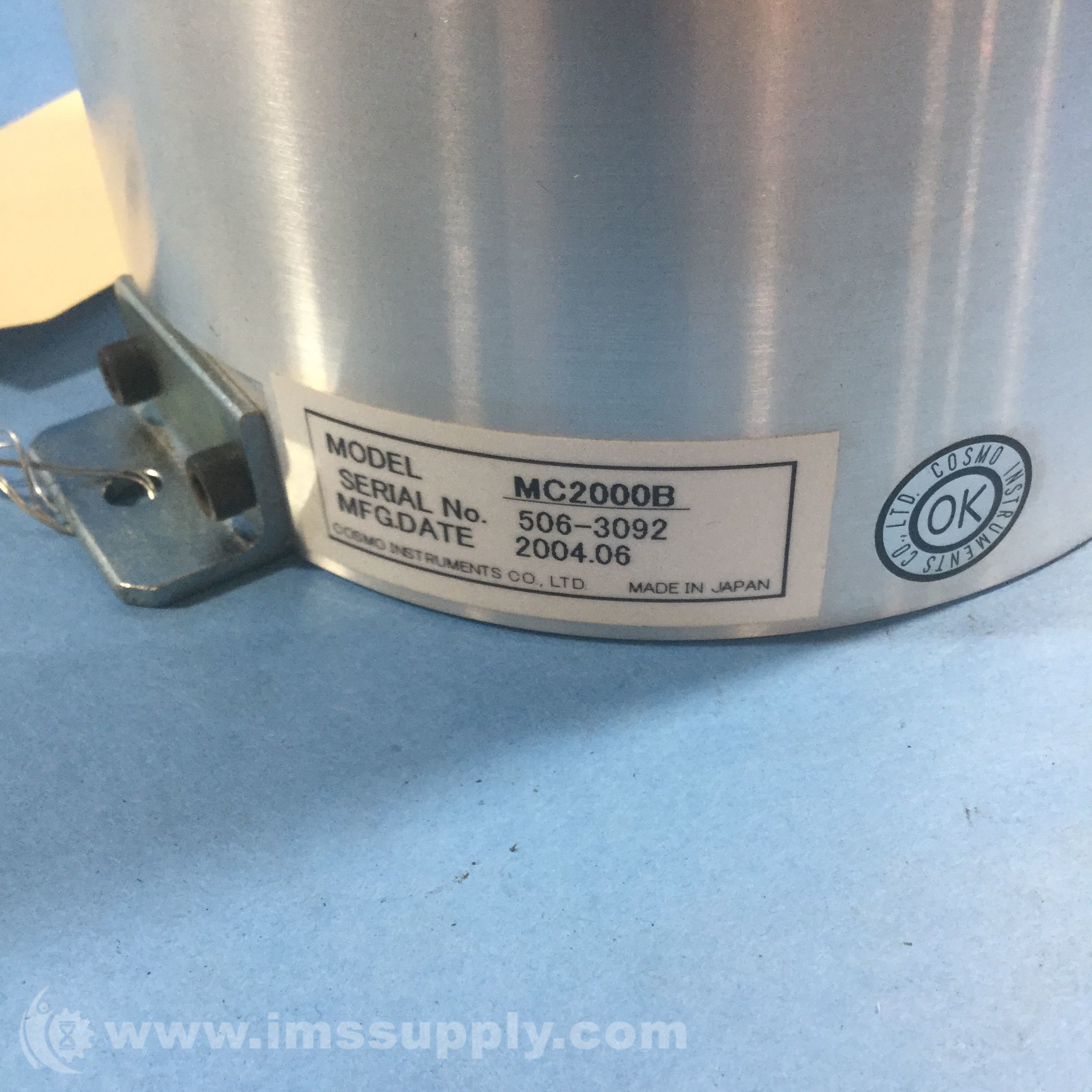 Cosmo Instruments MC2000B Cylinder - IMS Supply