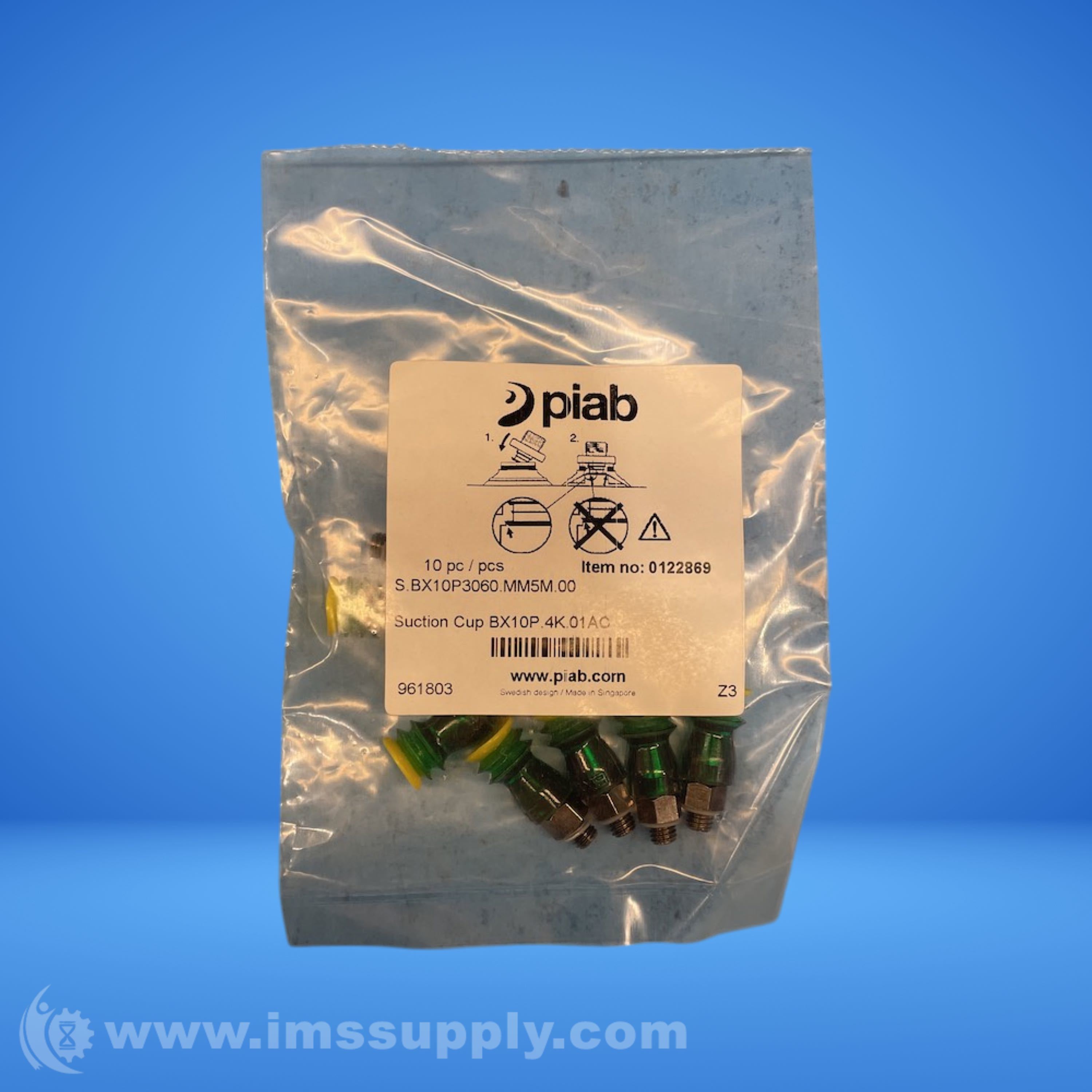 PIAB BX10P.4K.01AC Pack of 10 - IMS Supply