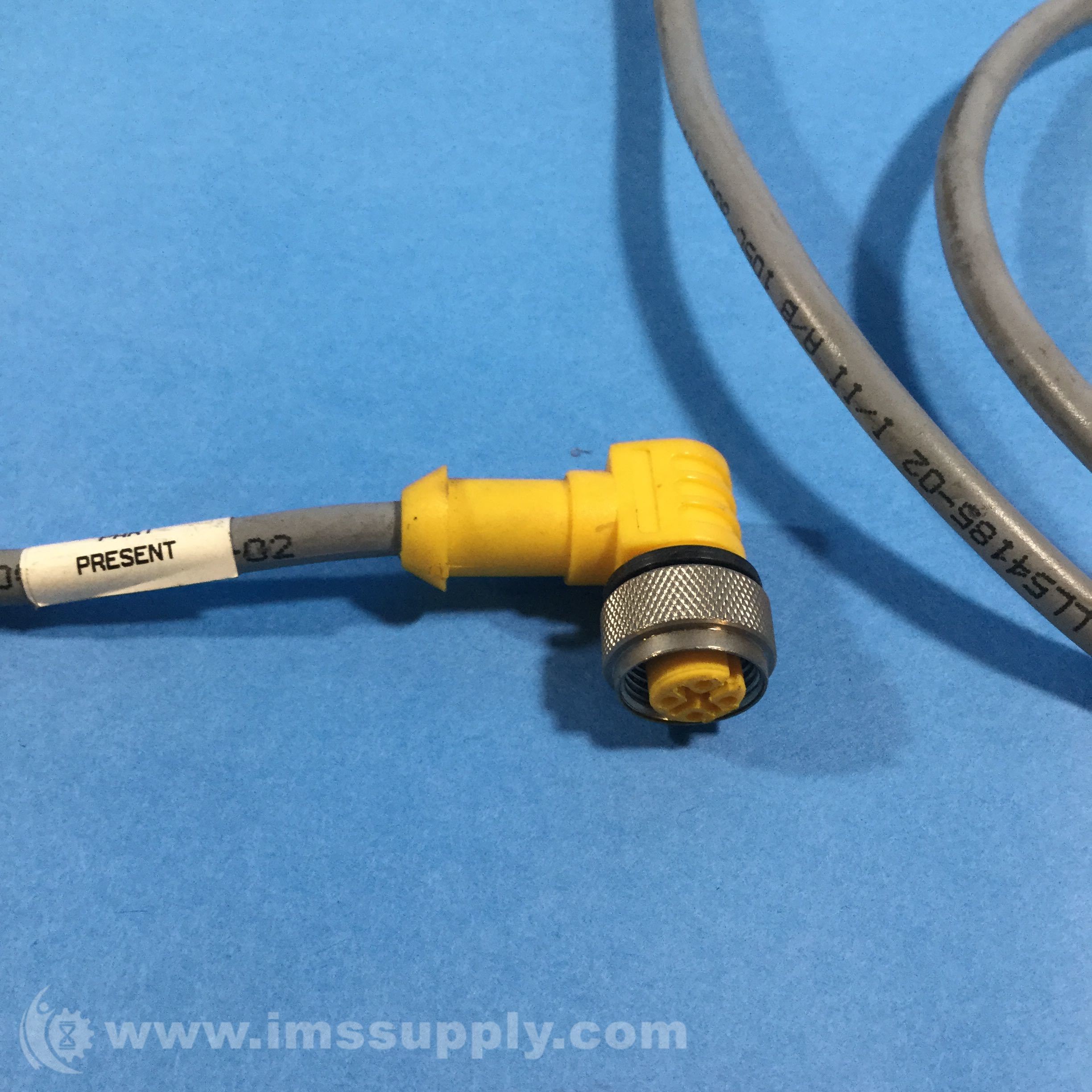 Turck WK 4T-2 Cordset, Right-Angle M12 Female to Cut-end - IMS Supply