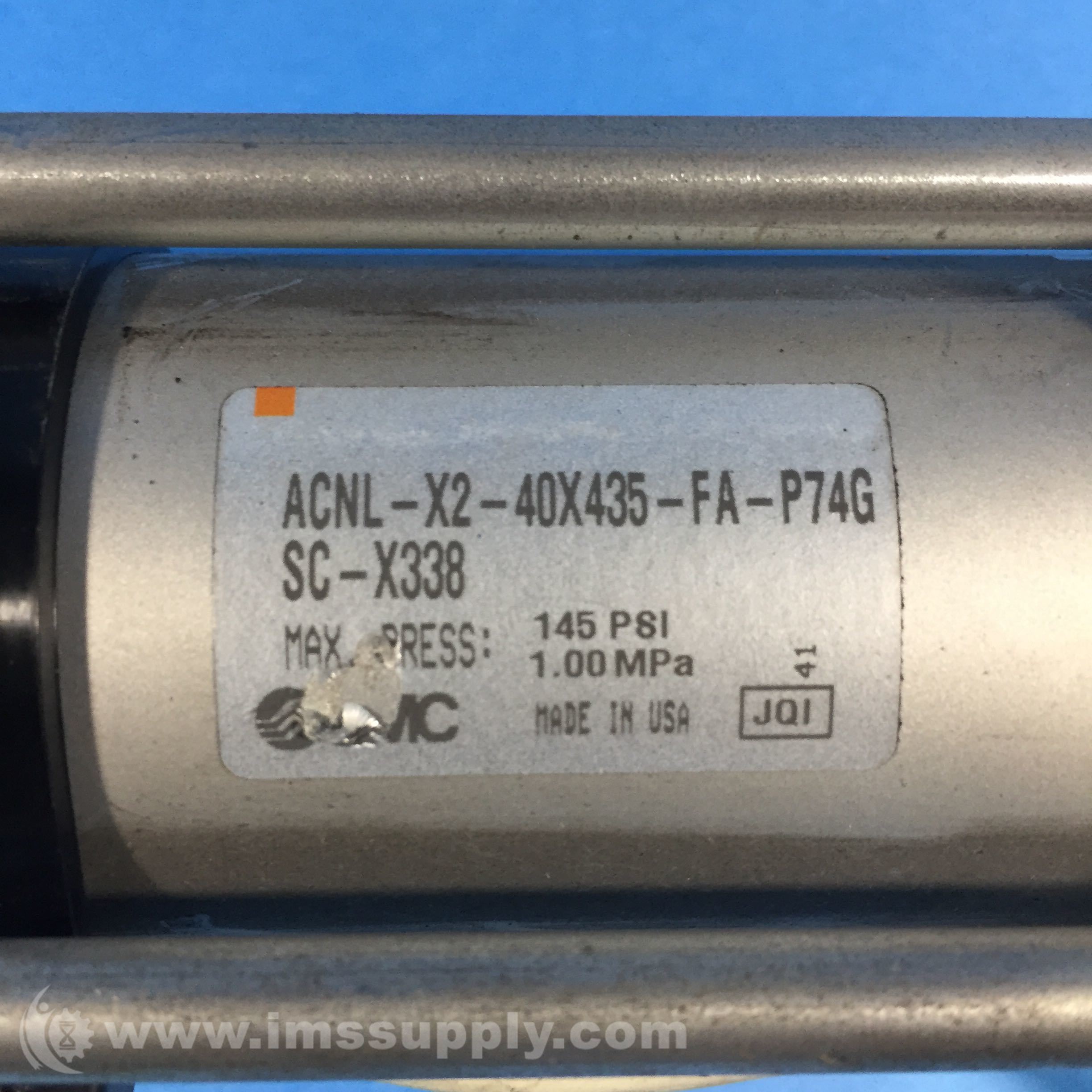 SMC ACNL-X2-40X435-FA-P74GSC-X338 ACNL Tie-Rod Cylinder, 145PSI - IMS Supply