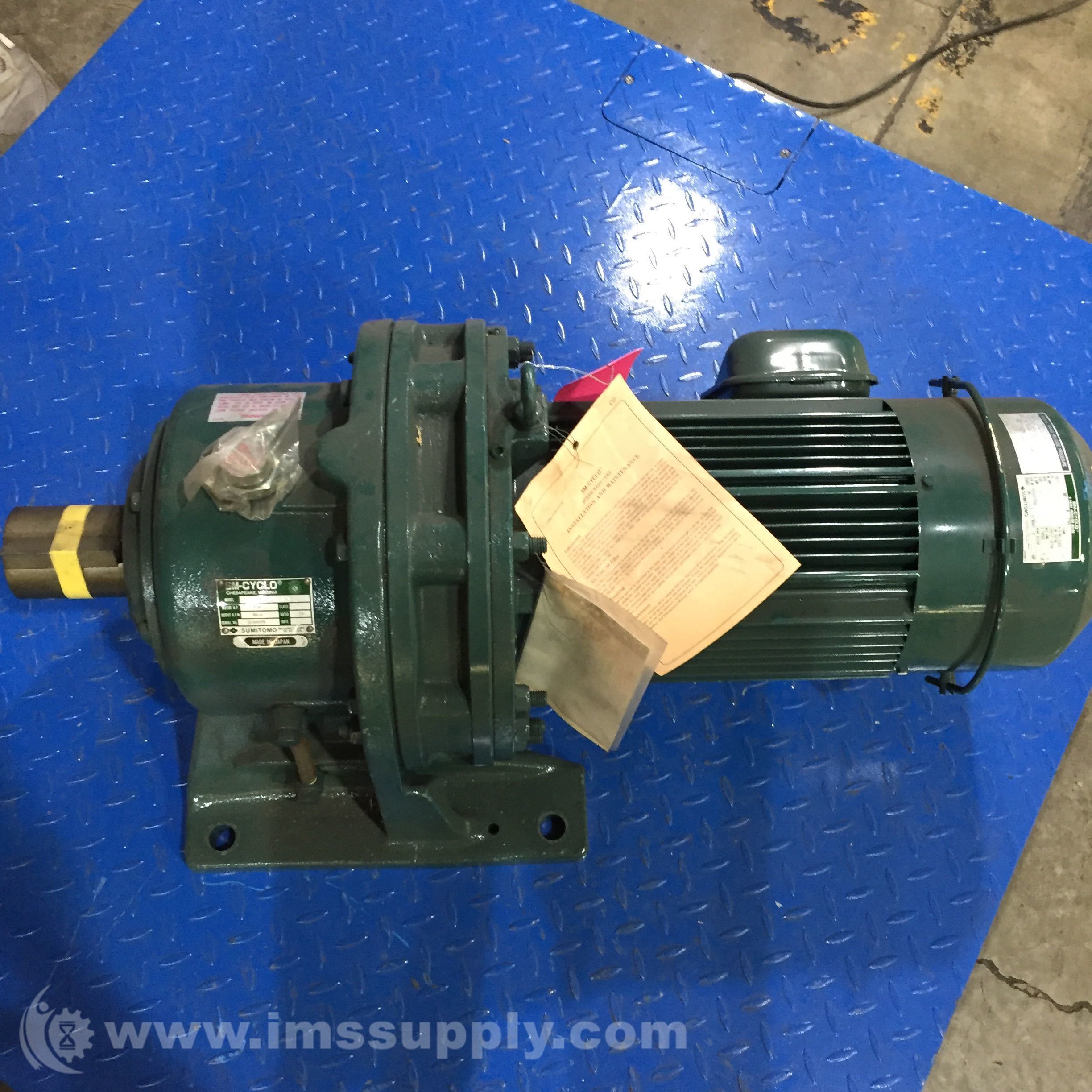 Sumitomo CHHMS8-4170YB-B-35 3 Phase Induction Motor, SM-Cyclo - IMS Supply