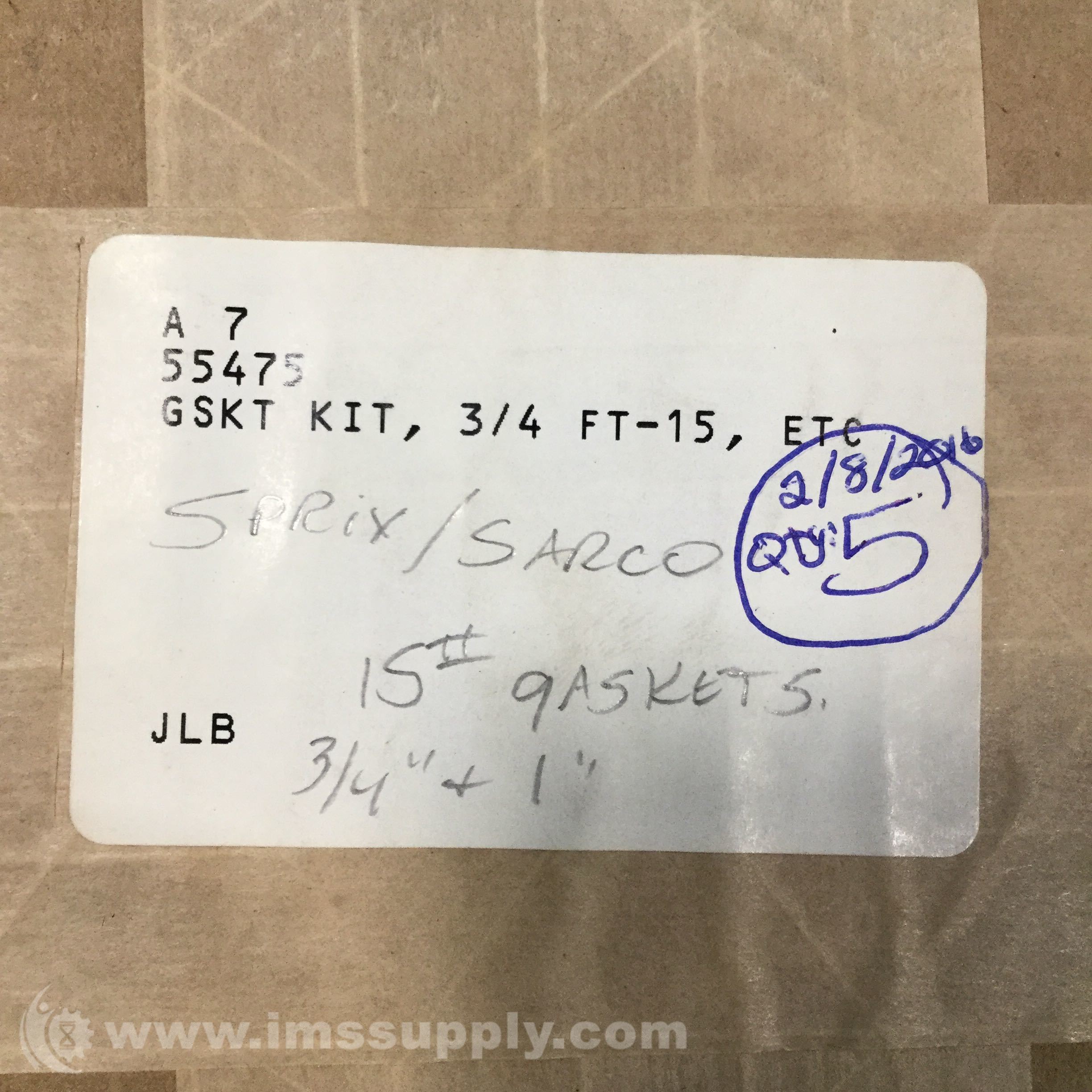 Spirax Sarco Limited 55475 Pack of 5 Gasket Kit - IMS Supply