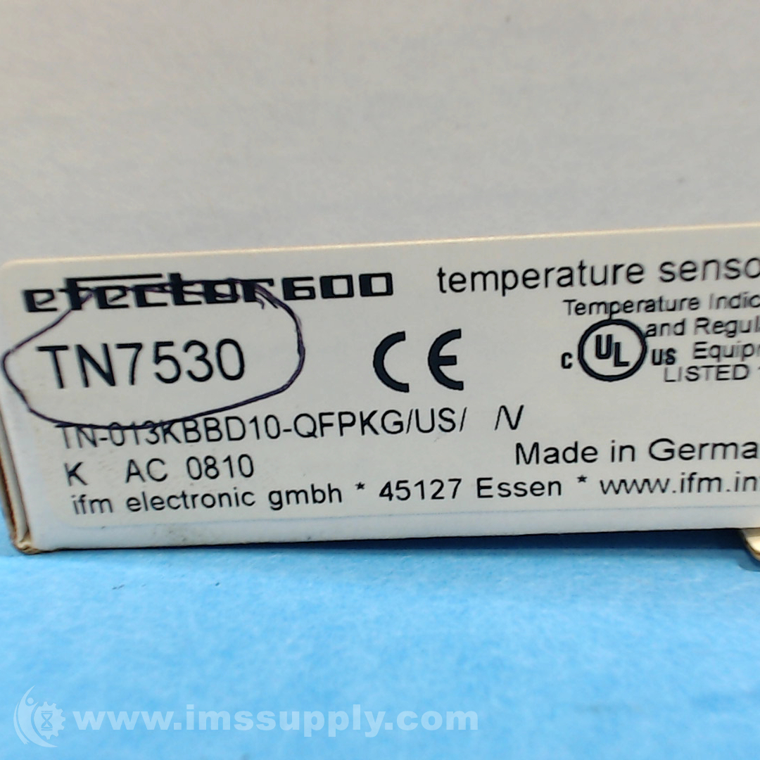 IFM Efector TN7530 Electronic Temperature Sensor, Effector 600 - IMS Supply