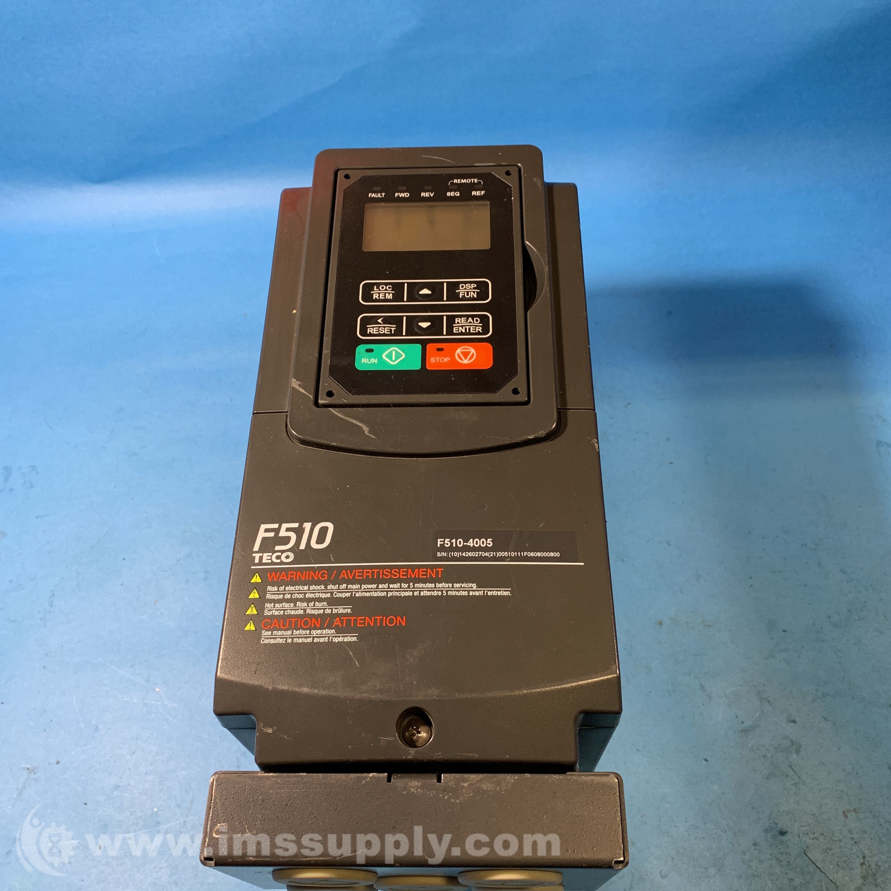 Teco F510-4005-C3-U Frequency Inverter Drive - IMS Supply