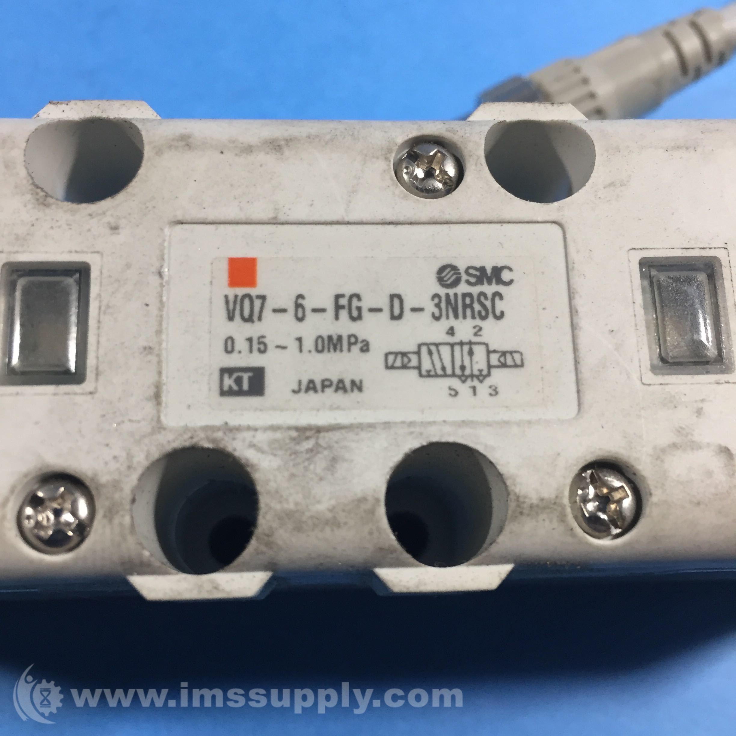 SMC VQ7-6-FG-D-3NRSC Solenoid Valve, 0.15 - 1.0 MPa - IMS Supply