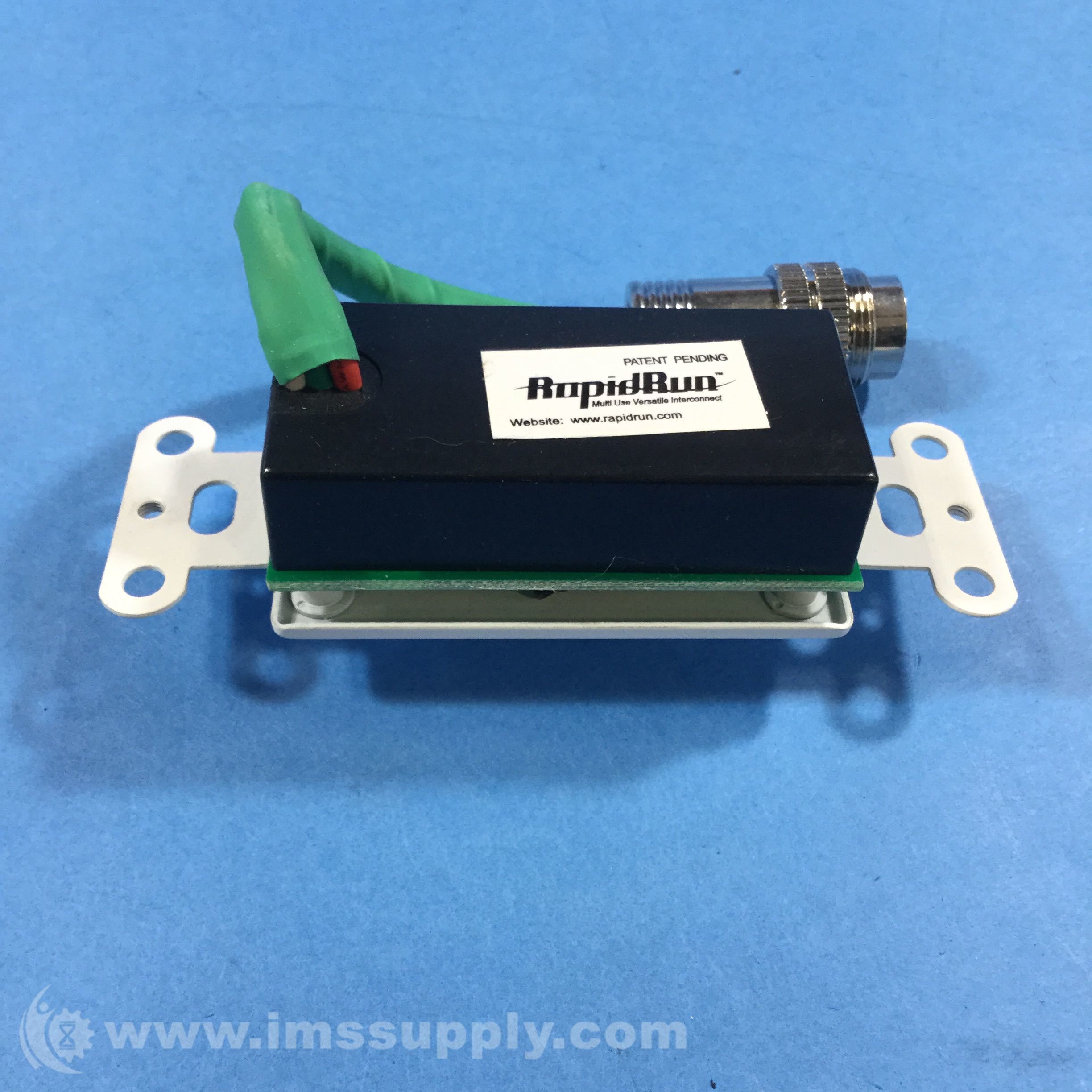 RapidRun 40740 Composite Video + Stereo Audio Wall Plate - IMS Supply