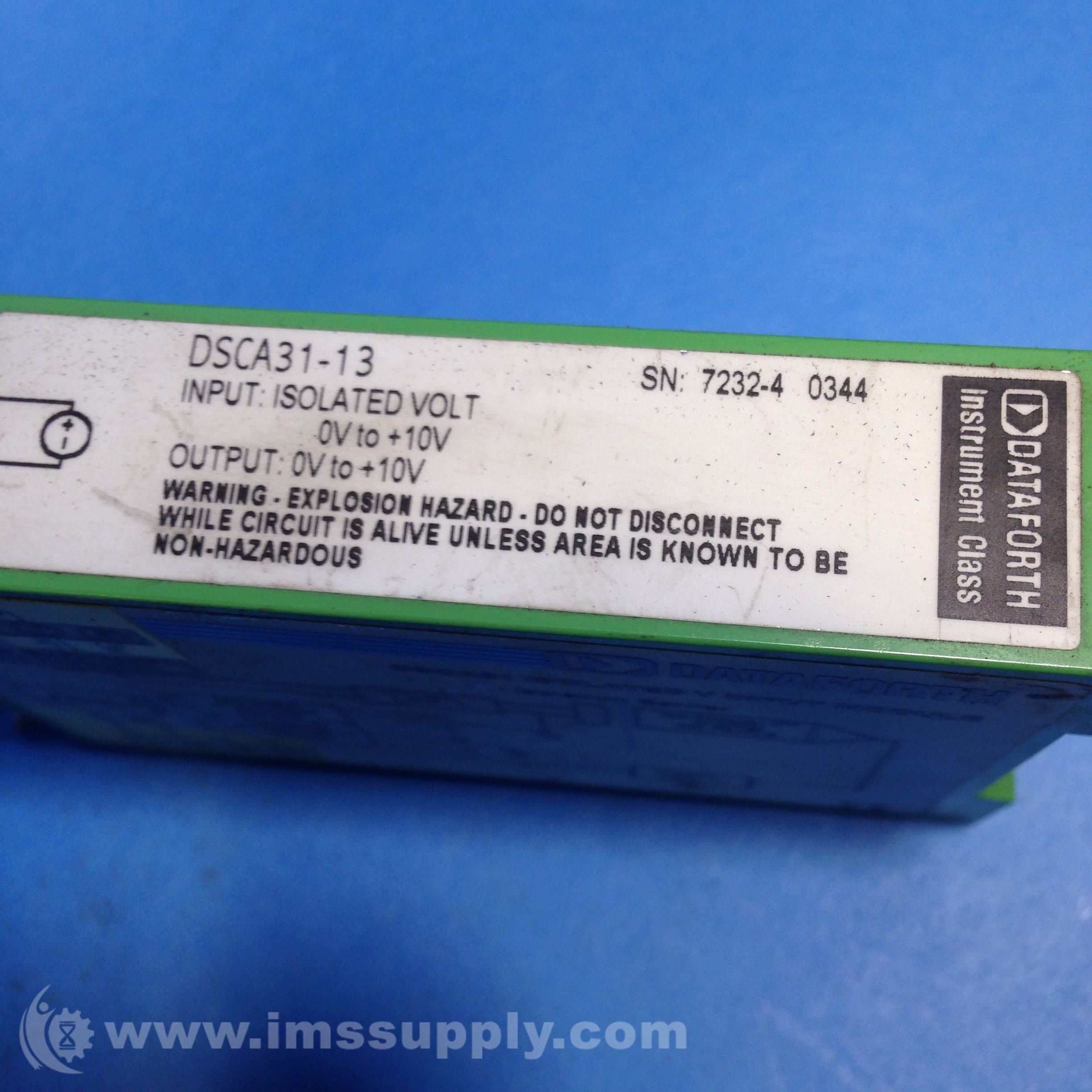 Dataforth DSCA31-13 Signal Condotional Analog Voltage Input - IMS Supply