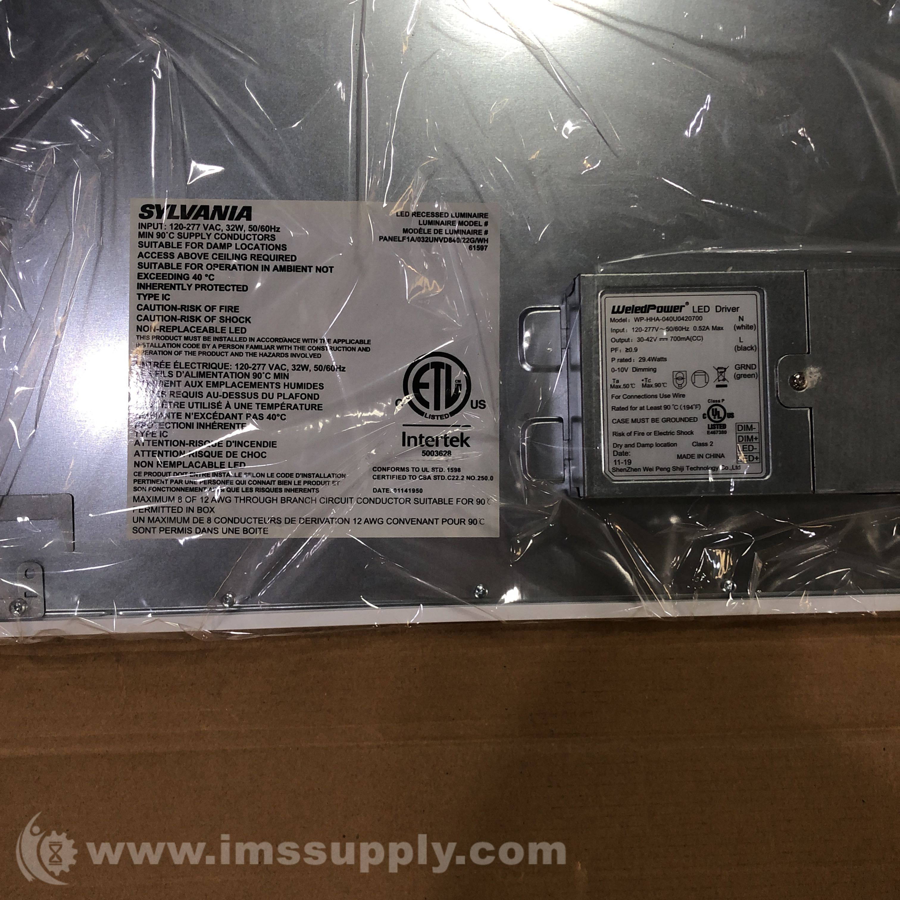 Sylvania PANELF1A/032UNVD840/22G/WH - IMS Supply