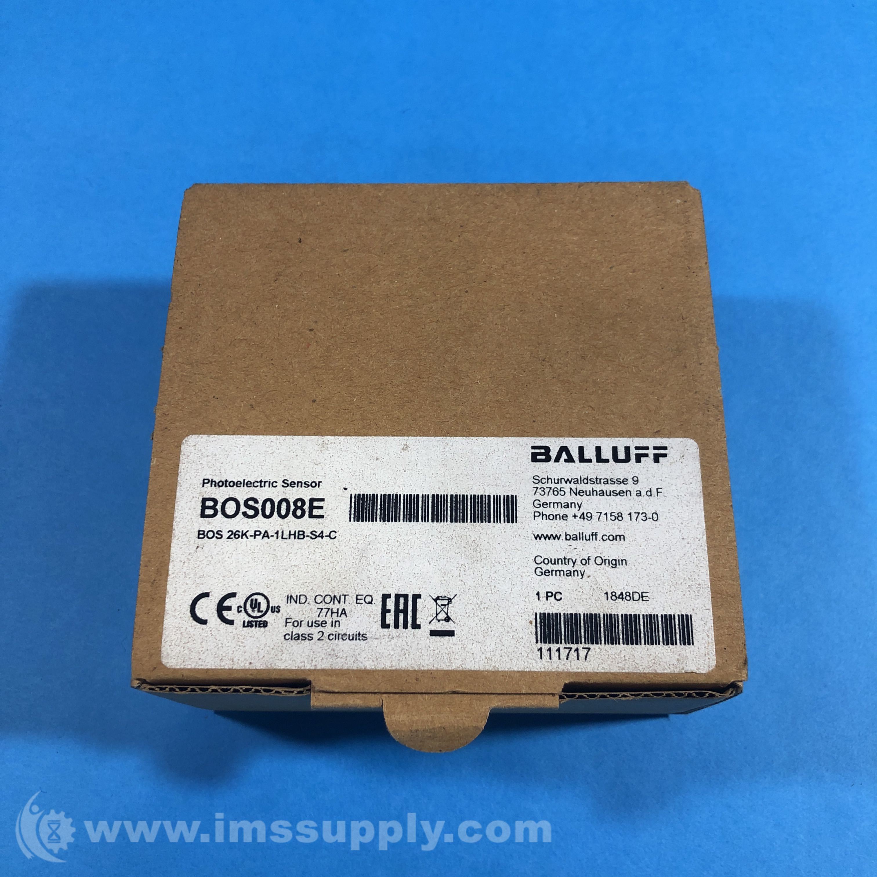 Balluff BOS008E Sensor, Photoelectric Diffuse BGS - IMS Supply