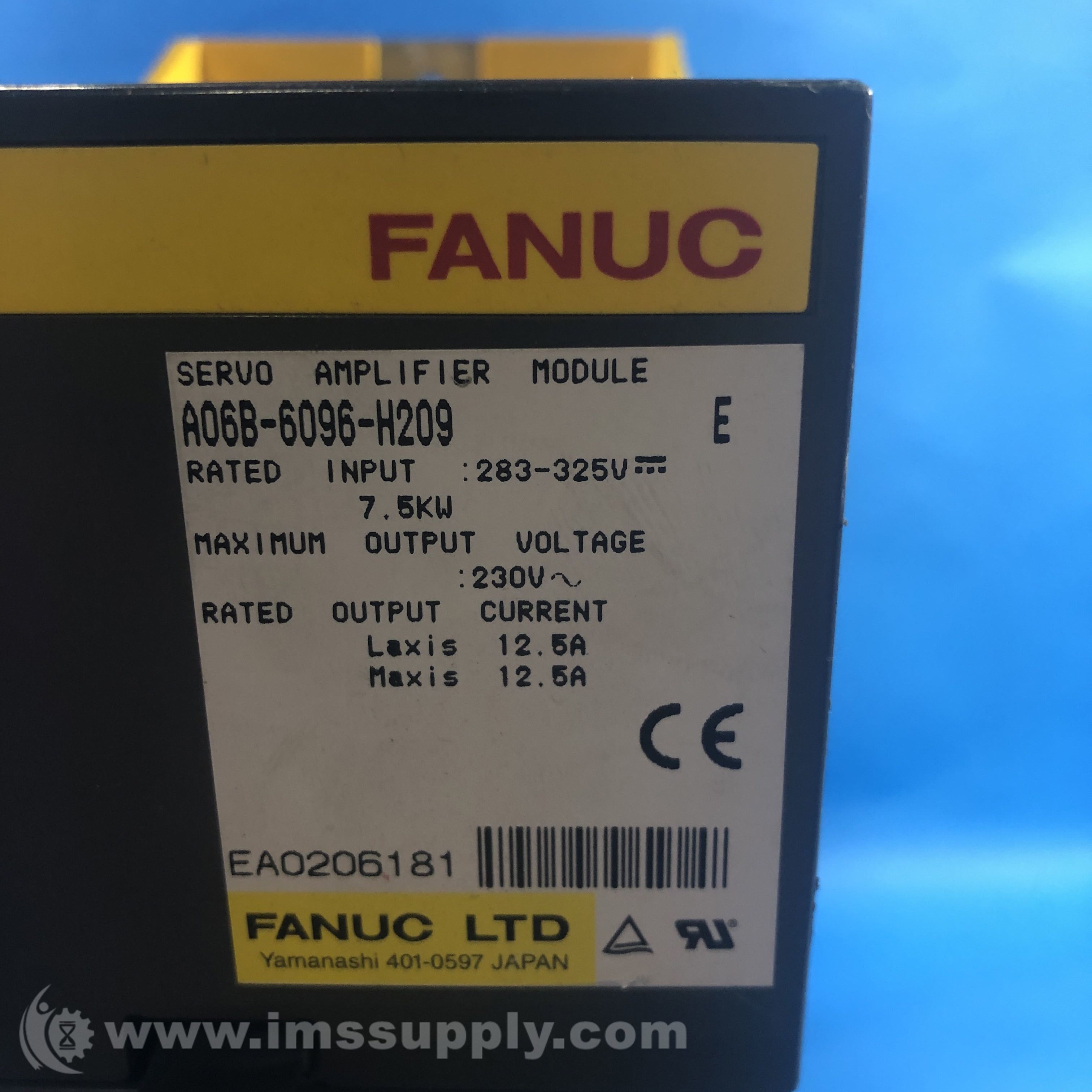 Fanuc A068-6096-H209 Alpha Servo Module - IMS Supply