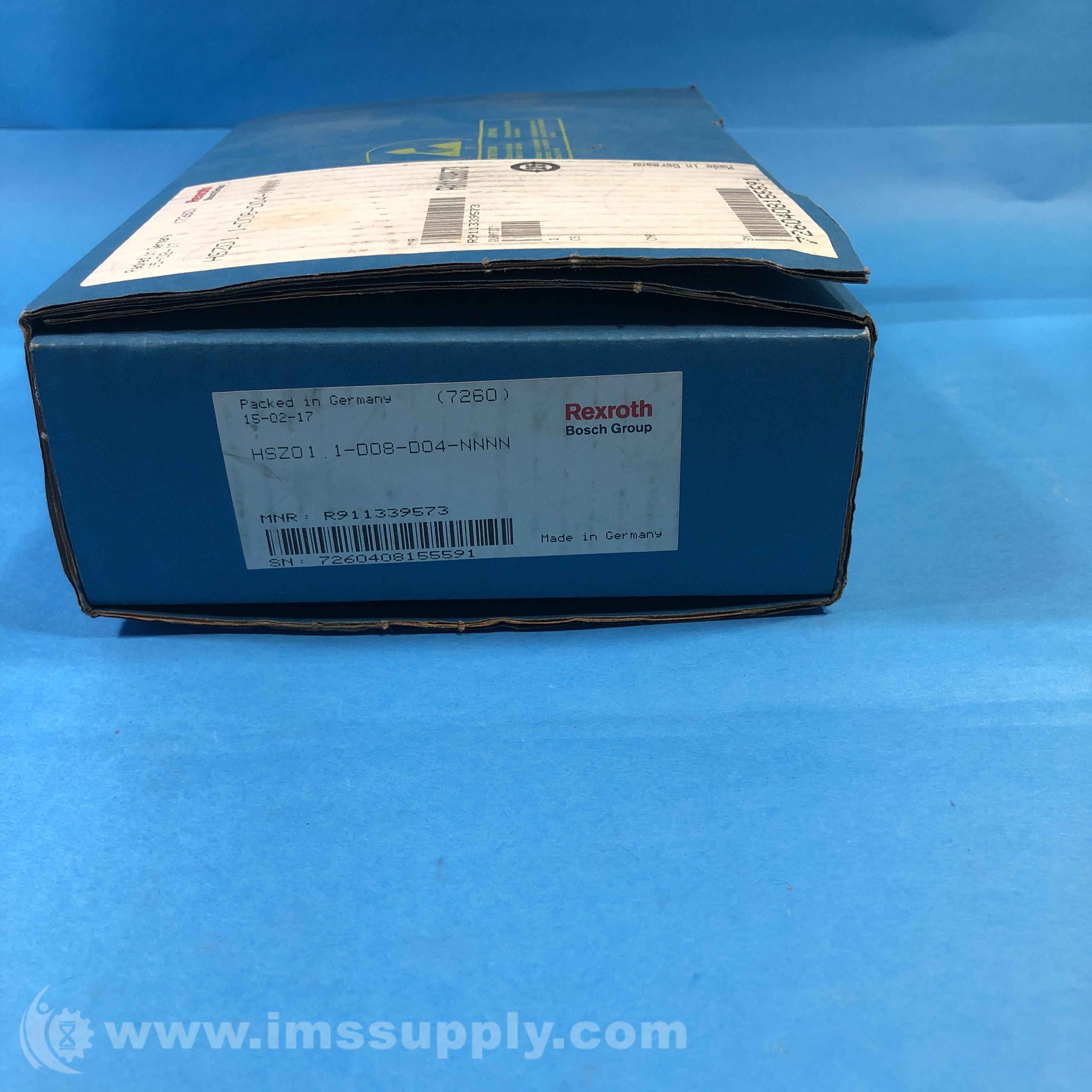 Bosch Rexroth HSZ01.1-D08-D04-NNNN Power Supply - IMS Supply