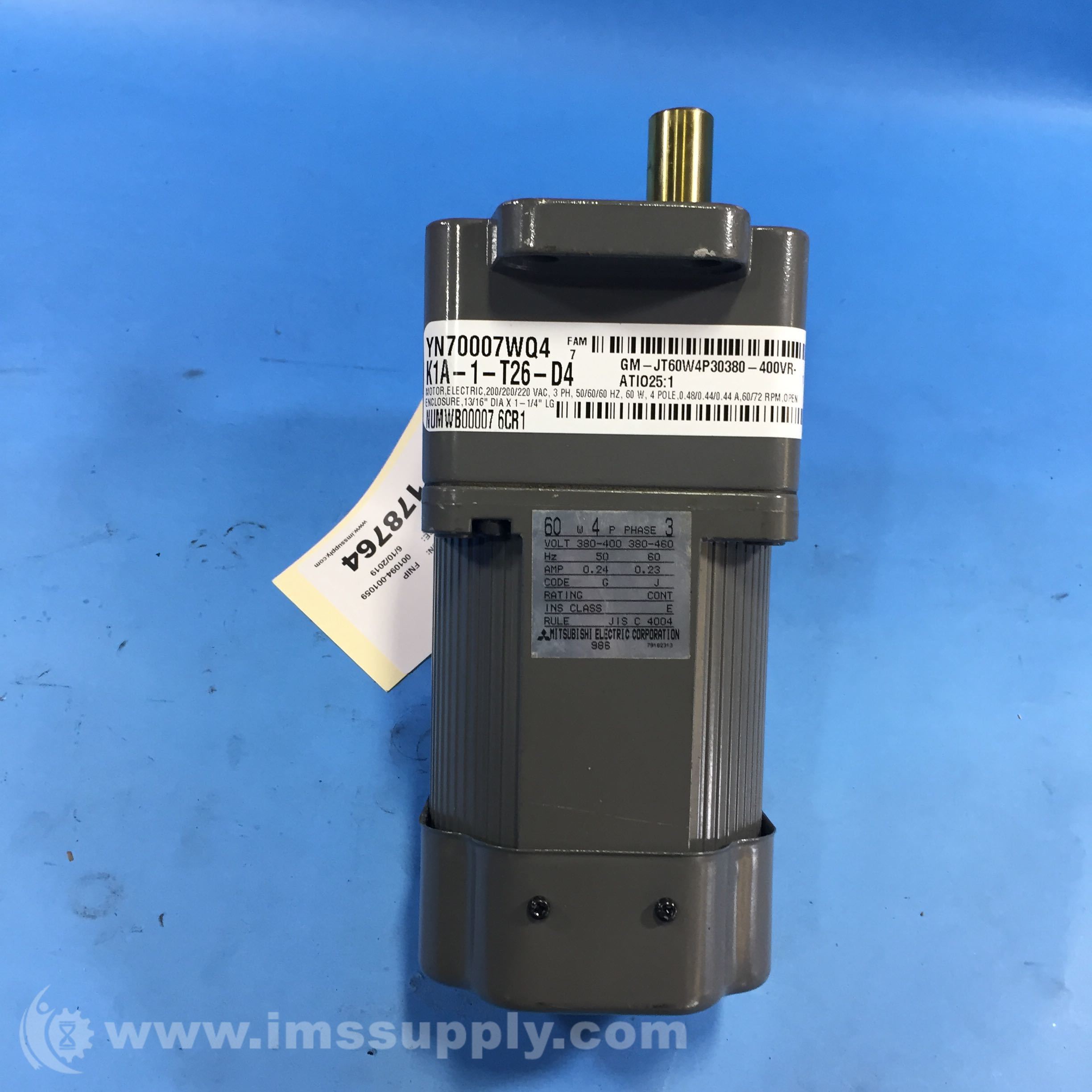 Mitsubishi GM-JT Geared Motor - IMS Supply