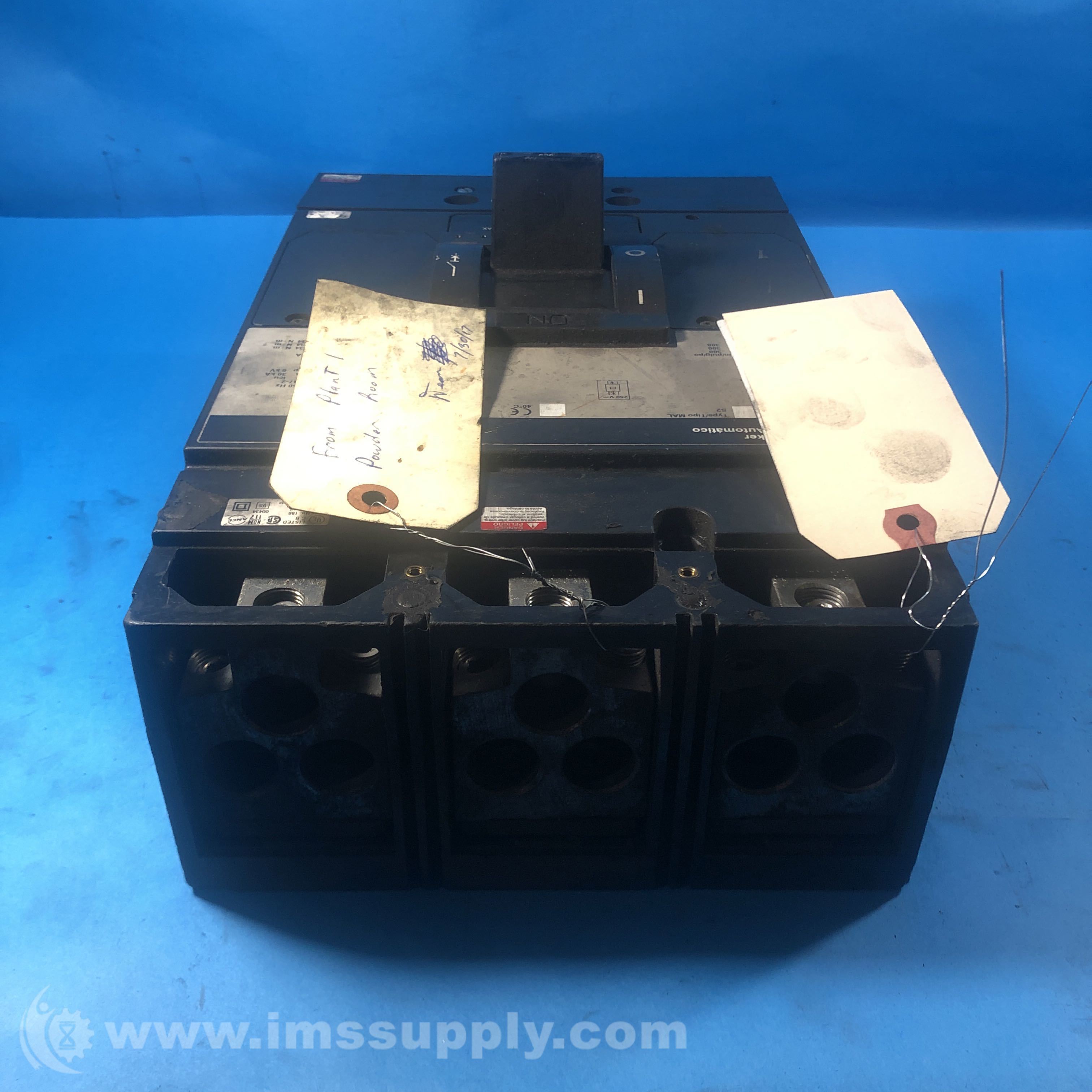 Square D MAL36600 3 Pole Circuit Breaker - IMS Supply