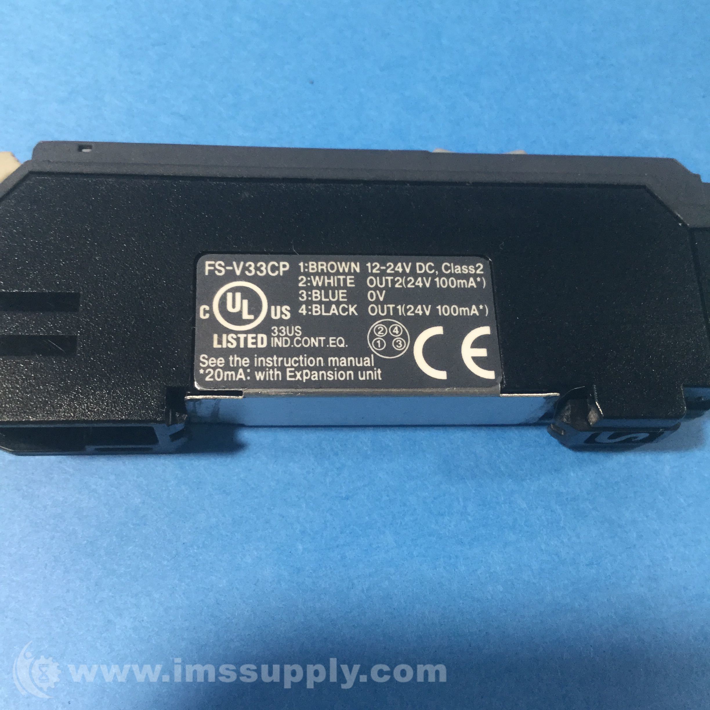 Keyence Corp FS-V33CP Fiber Amplifier, M8 Connector Type, Main Un - IMS ...