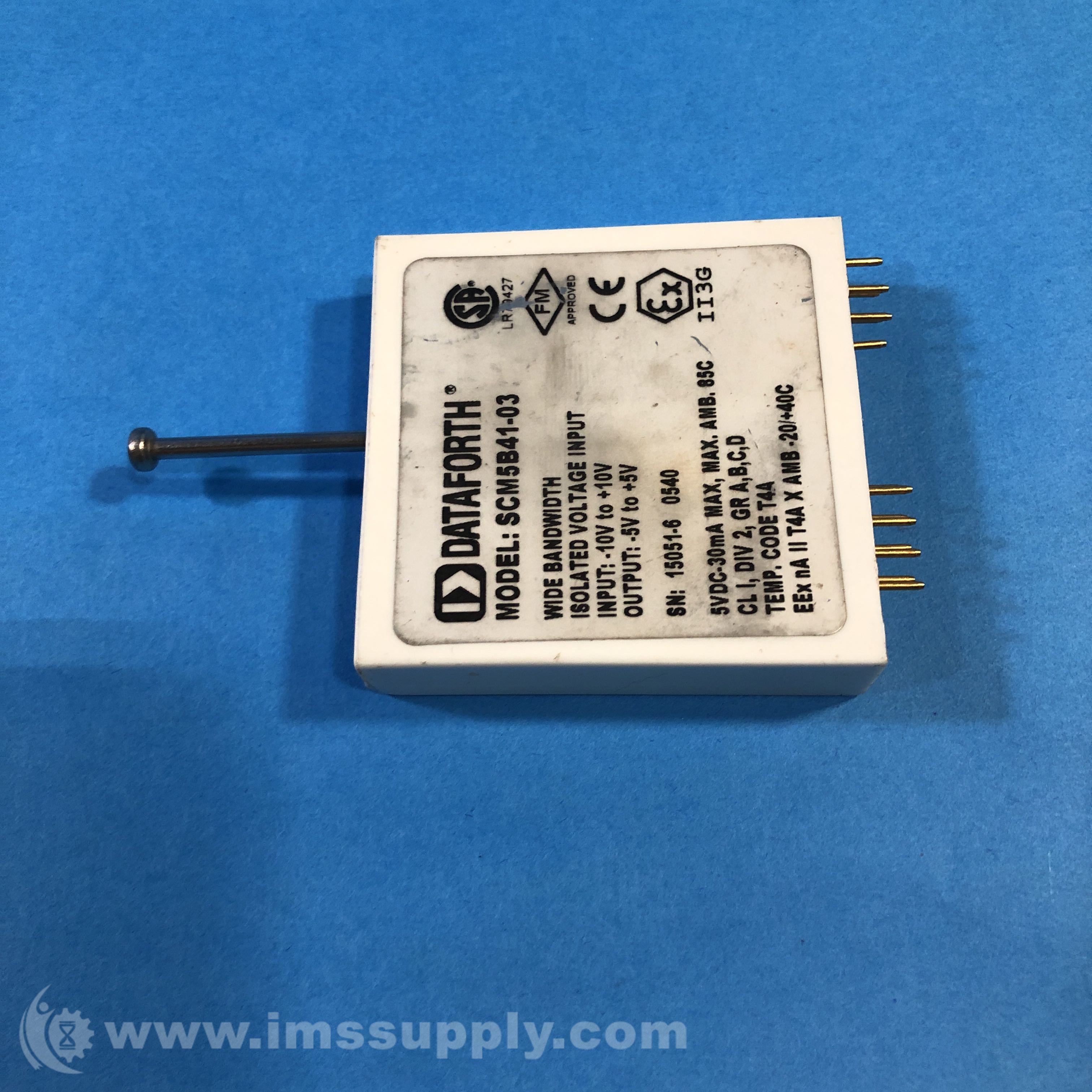 Dataforth SCM5B41-03 Analog Voltage Input Module - IMS Supply