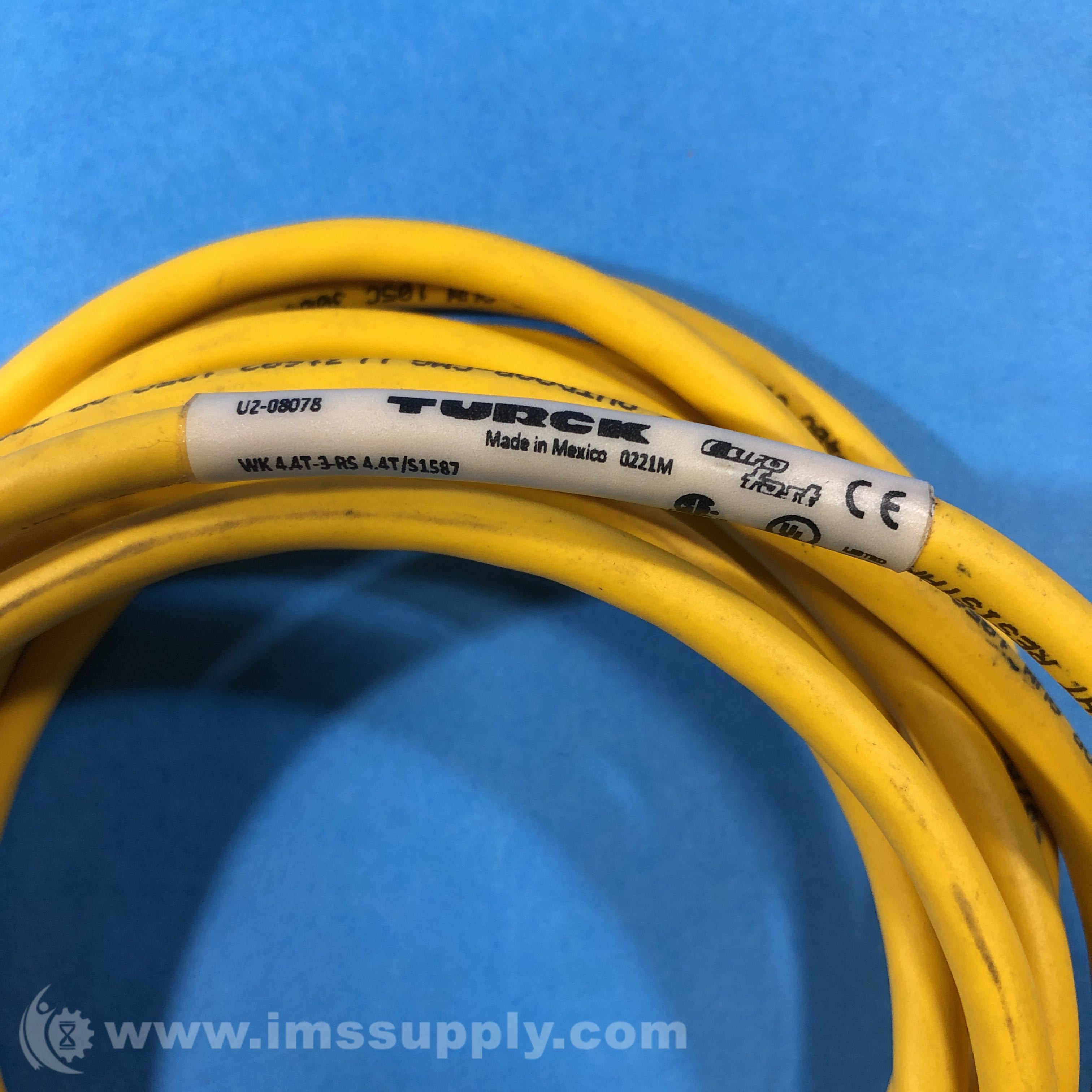 Turck WK 4.4T-3-RS 4.4T/S1587 M12 Eurofast Right Angle Cordset - IMS Supply Turck WK 4.4T-3-RS 4.4T/S1587 M12 Eurofast Right Angle Cordset - IMS Supply