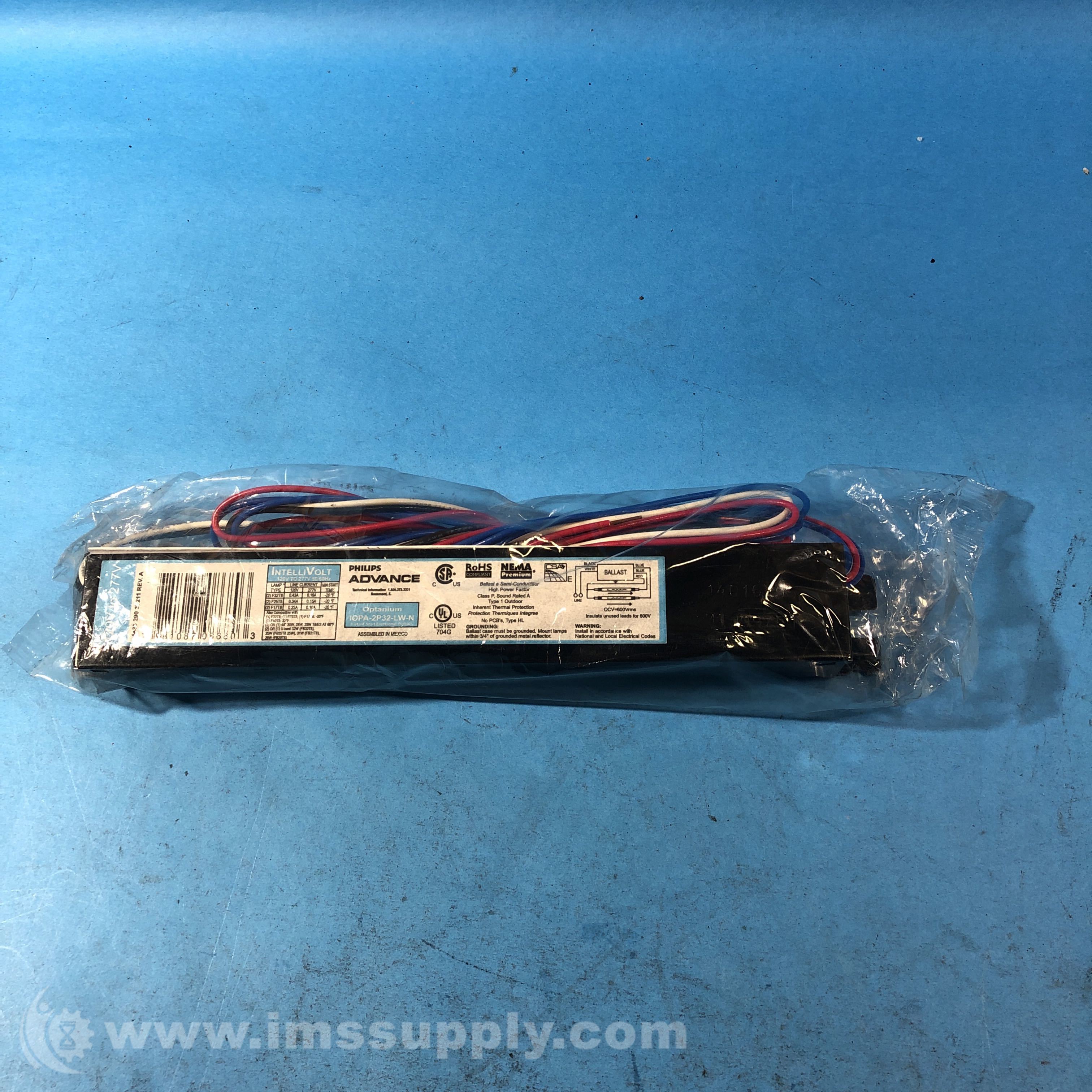 Philips IOPA-2P32-LW-N Ballast 120V-277V 50/60HZ - IMS Supply
