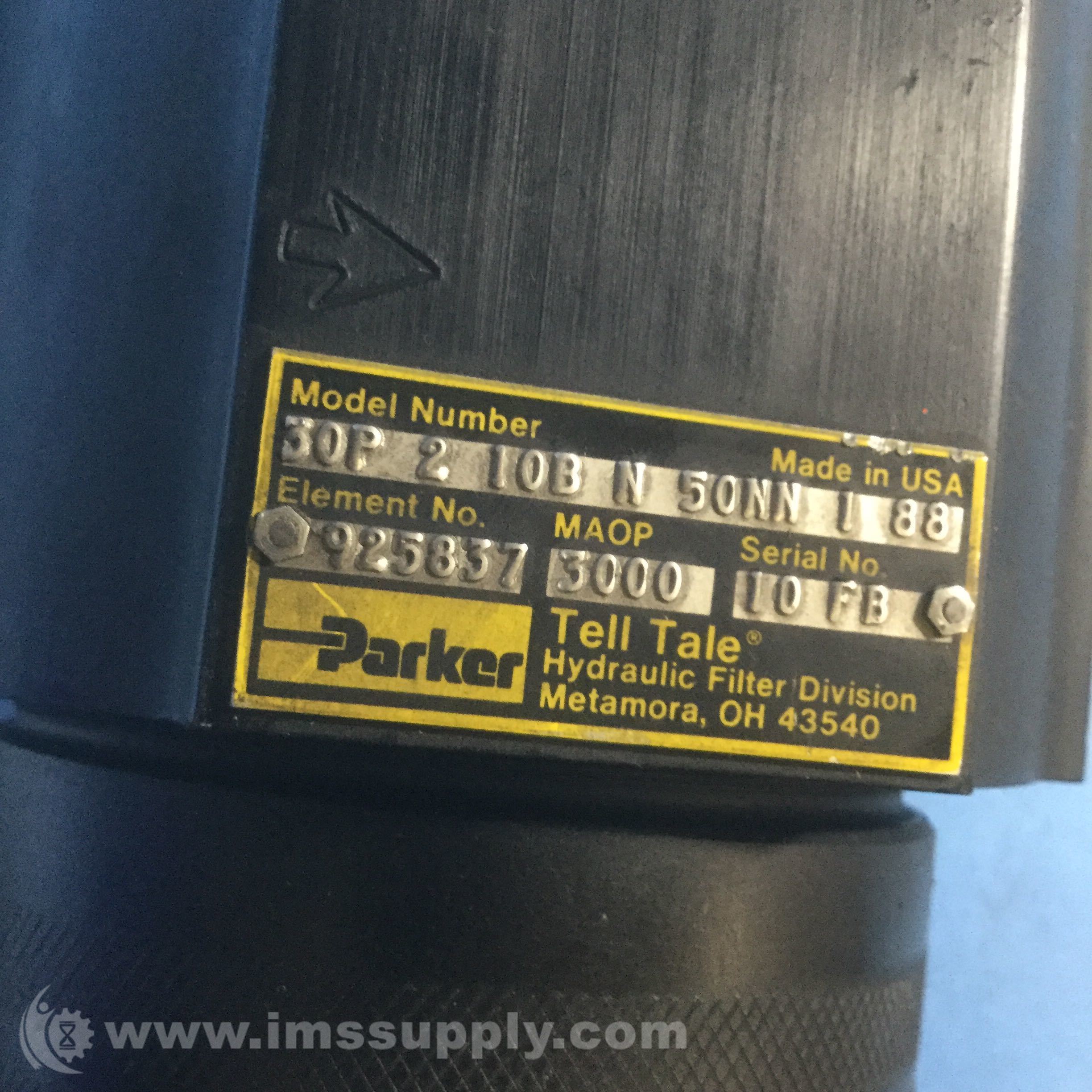 Parker 30P-2-10B-N-50NN-1-88 Tell Tale Filter - IMS Supply