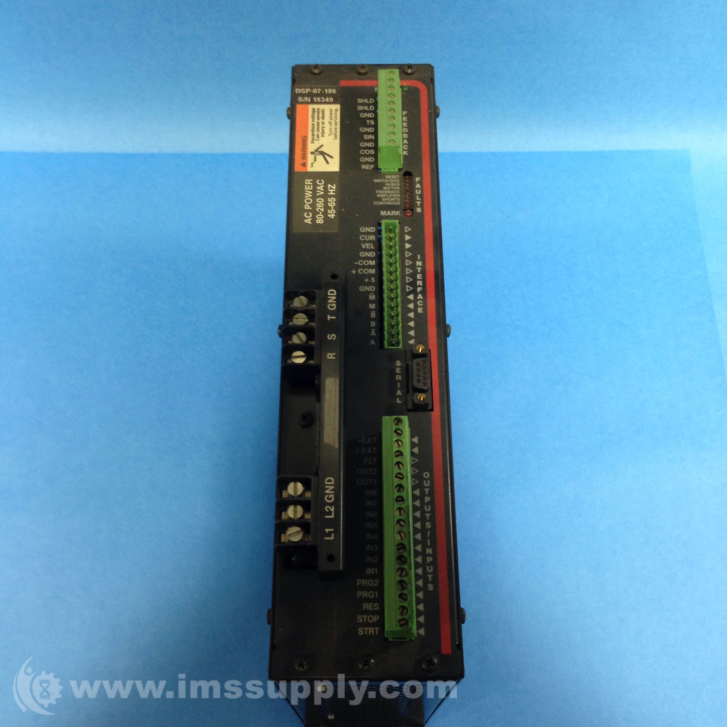 Custom Servo DSP-07-186 Servo Controller Amplifier - IMS Supply