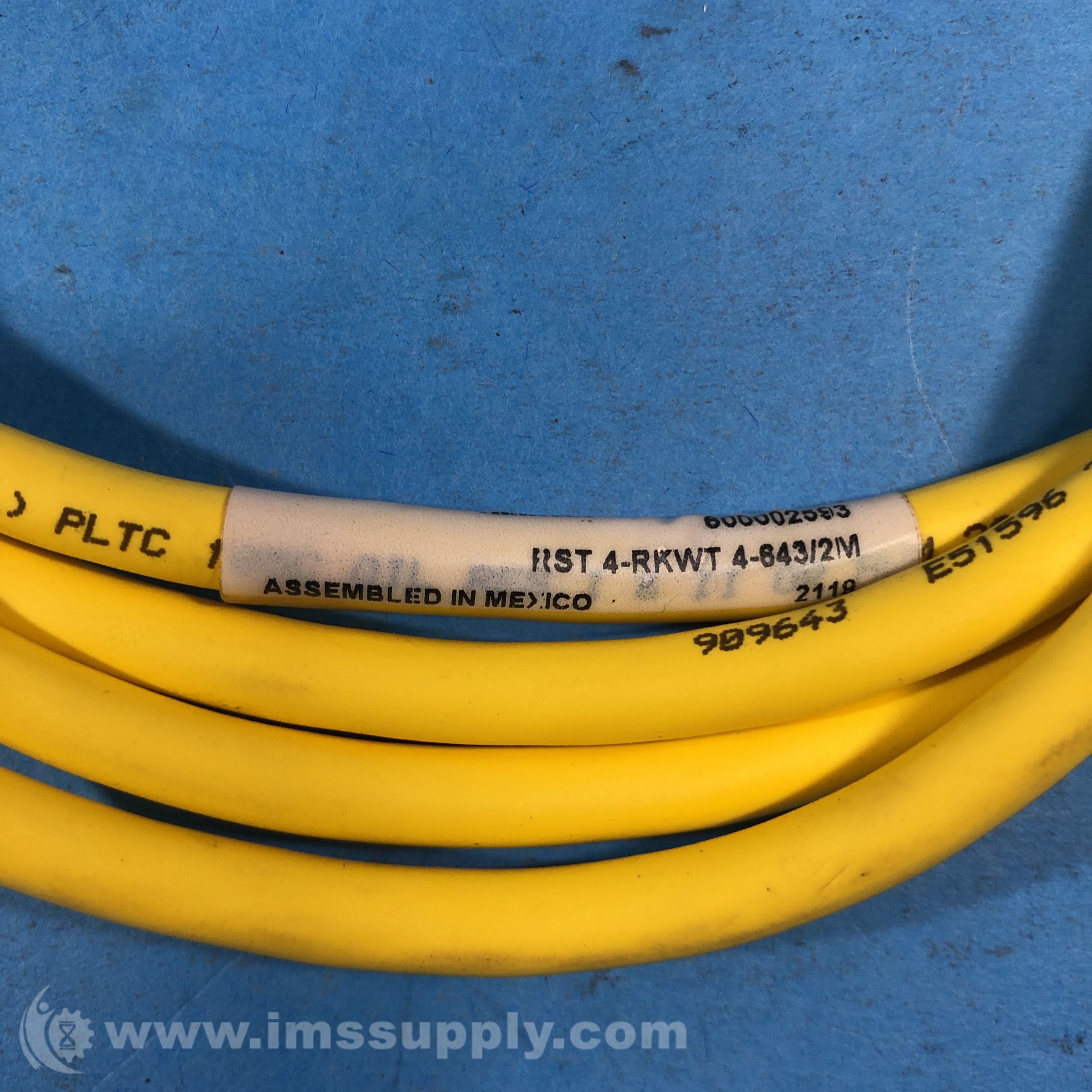 Lumberg Automation RST 4-RKWT 4-643/2M Sensor Actuator Cable - IMS Supply