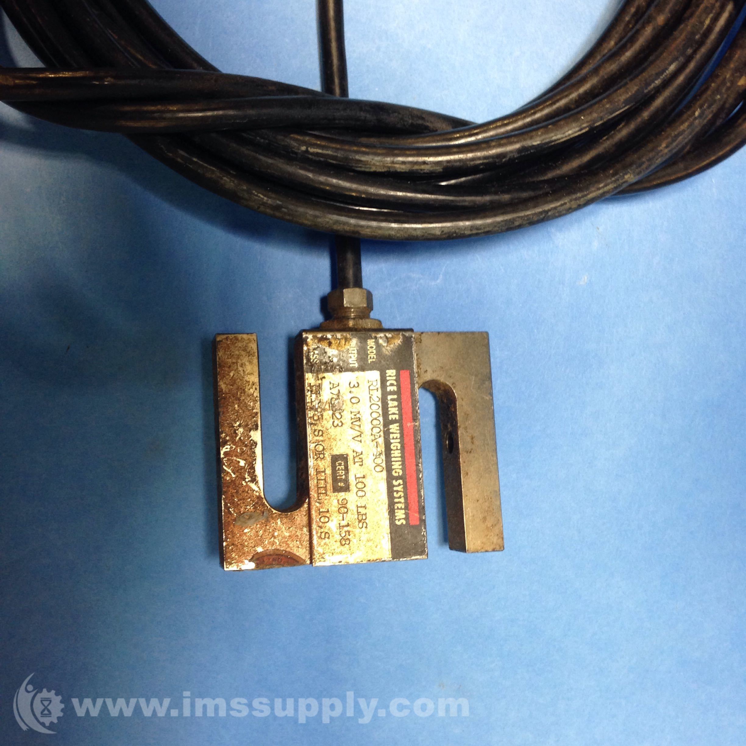 Rice Lake RL20000A-100, Load Cell Sensor 3.030MV - IMS Supply
