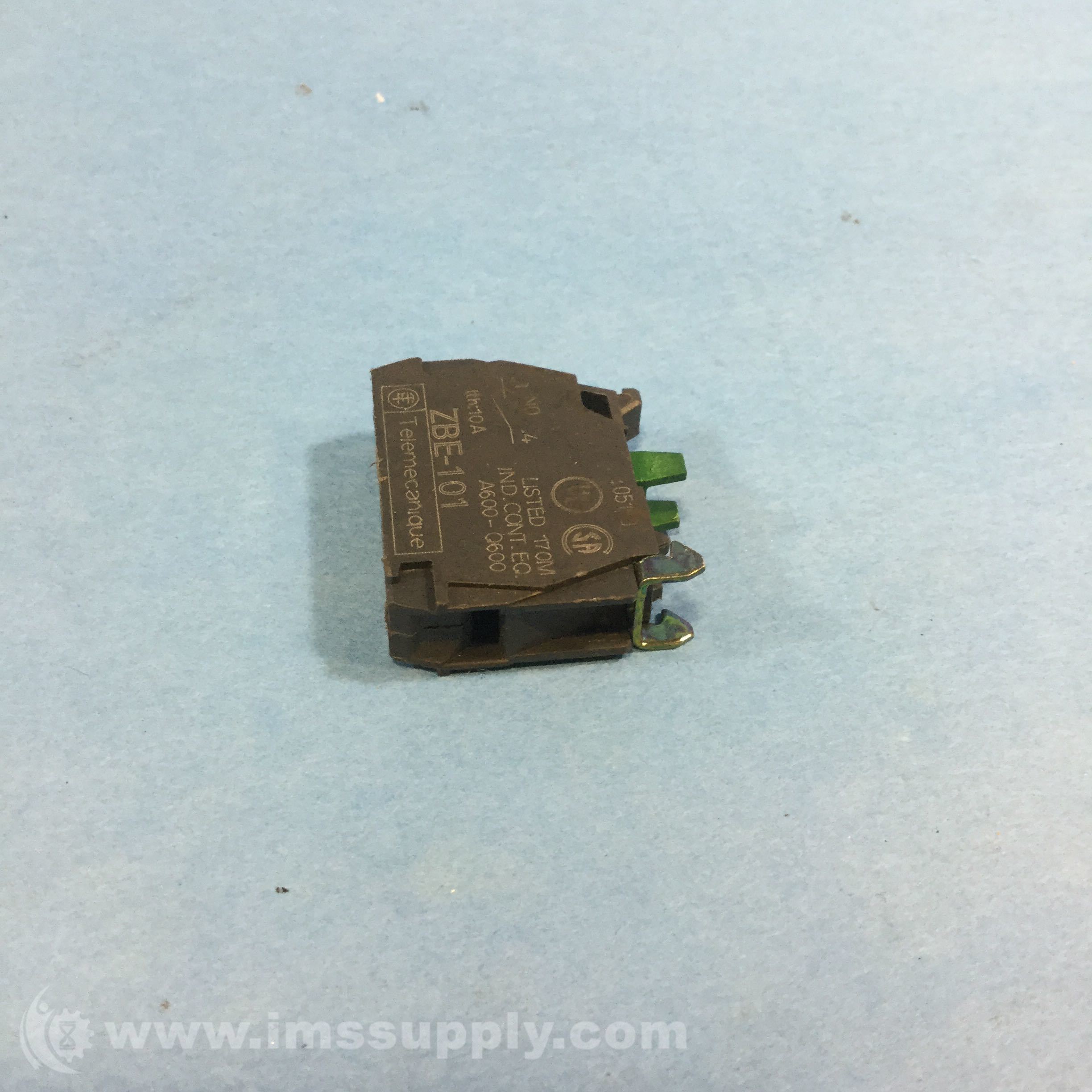 Telemecanique ZBE-101 Contact Block, 6A 120VAC - IMS Supply Telemecanique ZBE-101 Contact Block, 6A 120VAC - IMS Supply