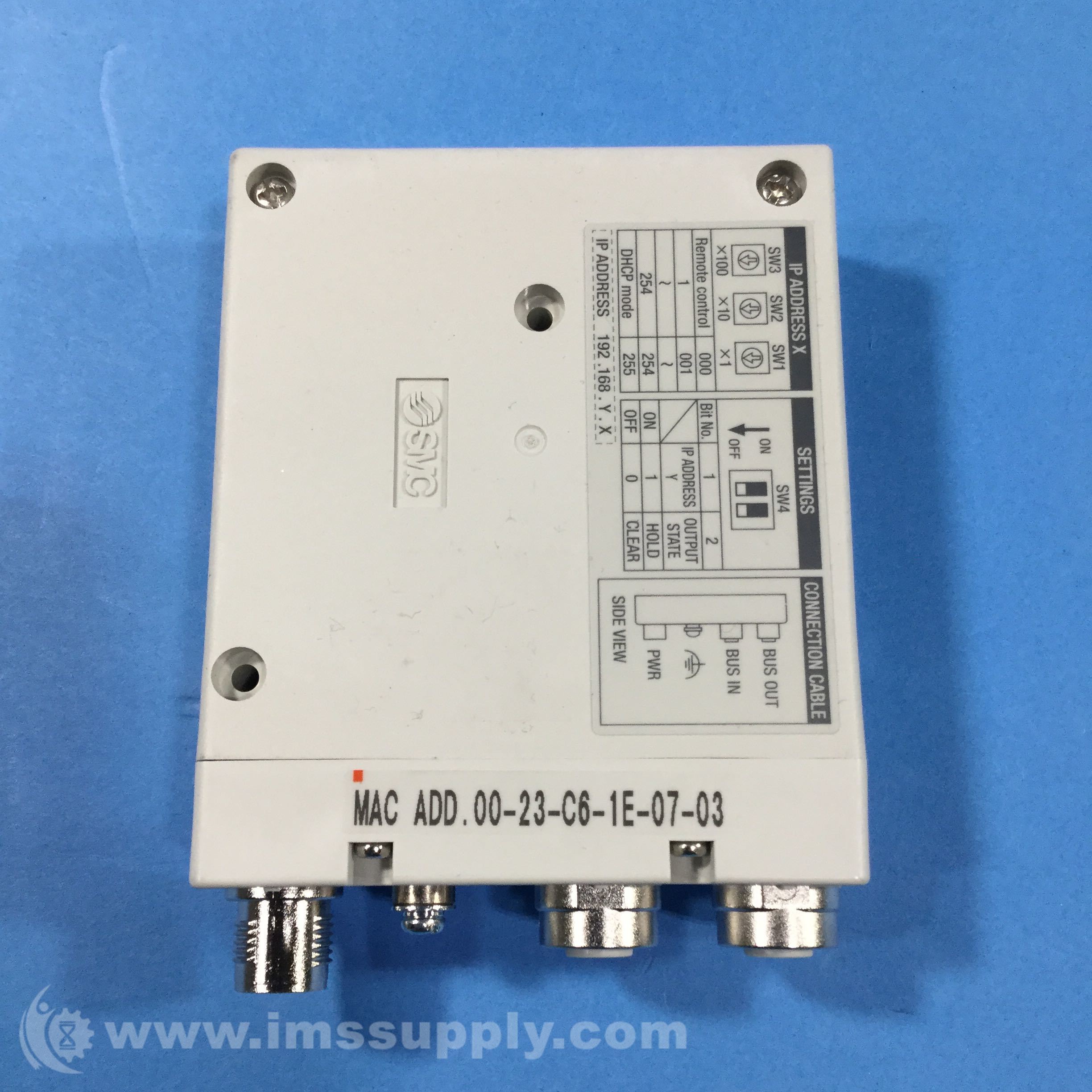 SMC EX260-SEN1-X194 Ex260 Compact Serial Interface Unit - IMS Supply
