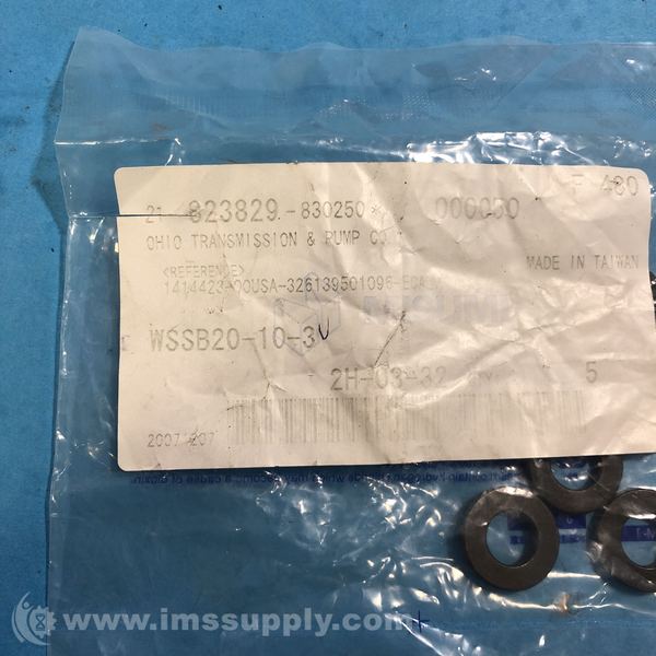 Misumi WSSB20-10-3 Pack of 5 Precision Metal Washers - IMS Supply