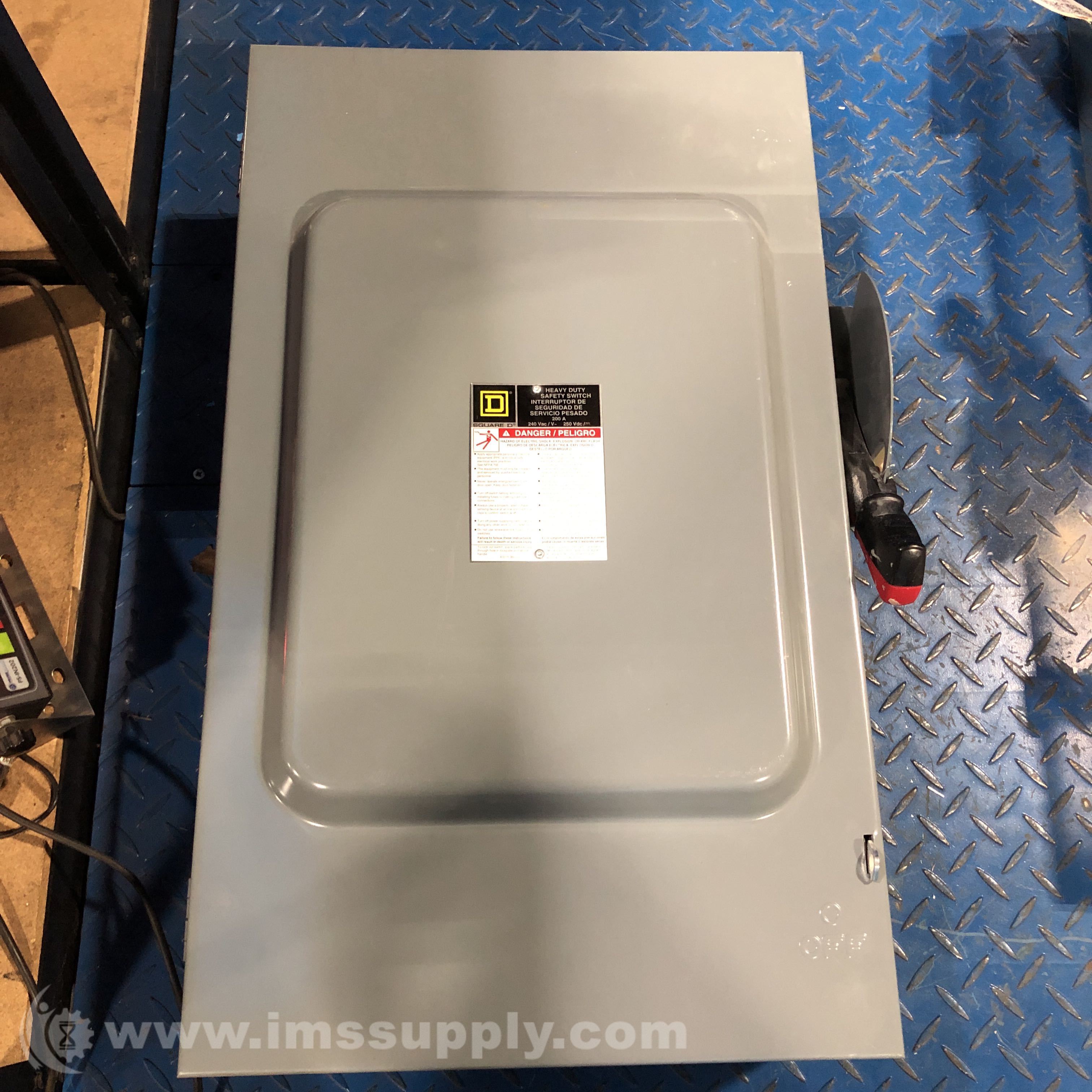 Square D H324N Safety Switch, Heavy Duty, Fusible, 200A, 3 Pole - IMS ...