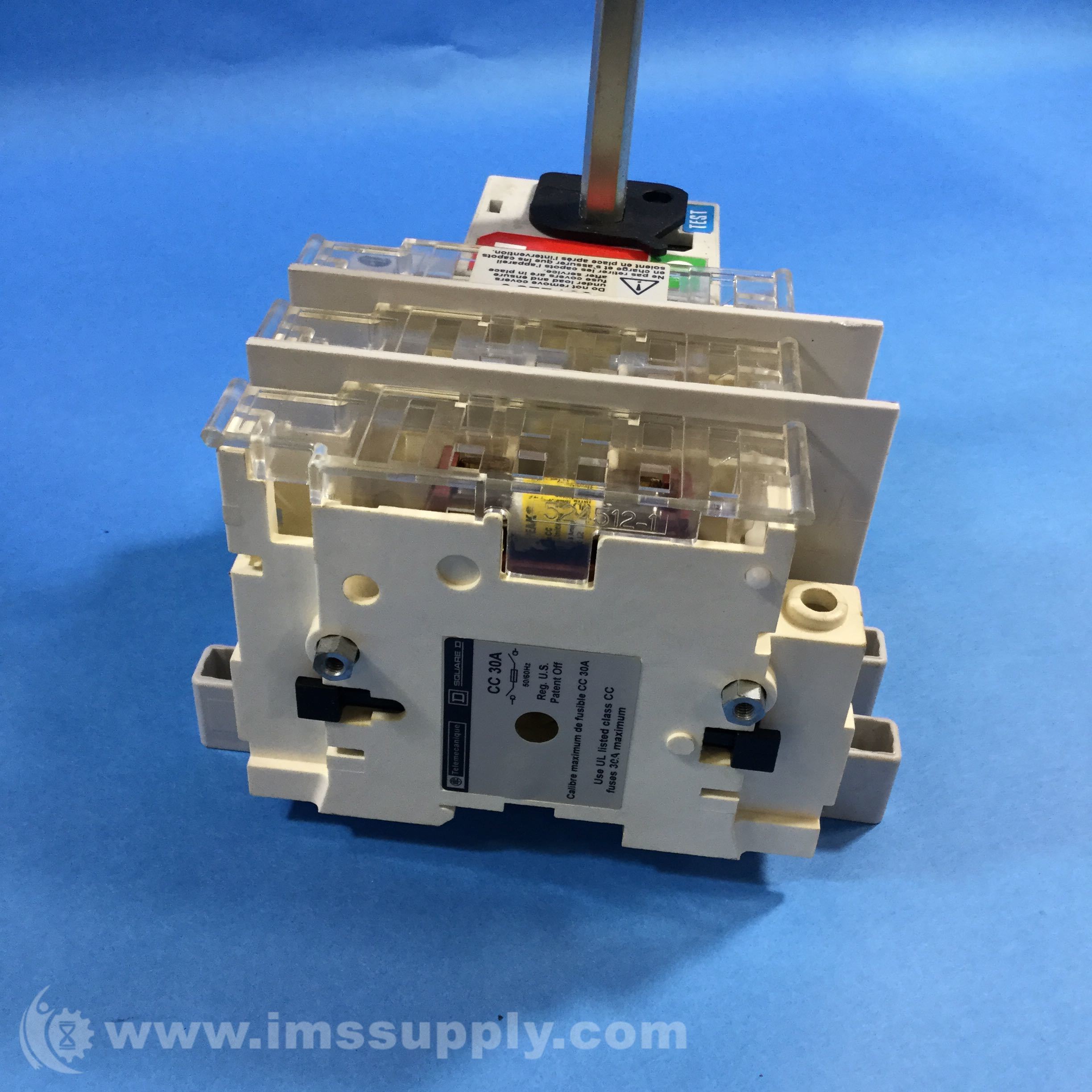 Telemecanique GS1 EEU 3 Disconnect Switch 600V 30AMP - IMS Supply