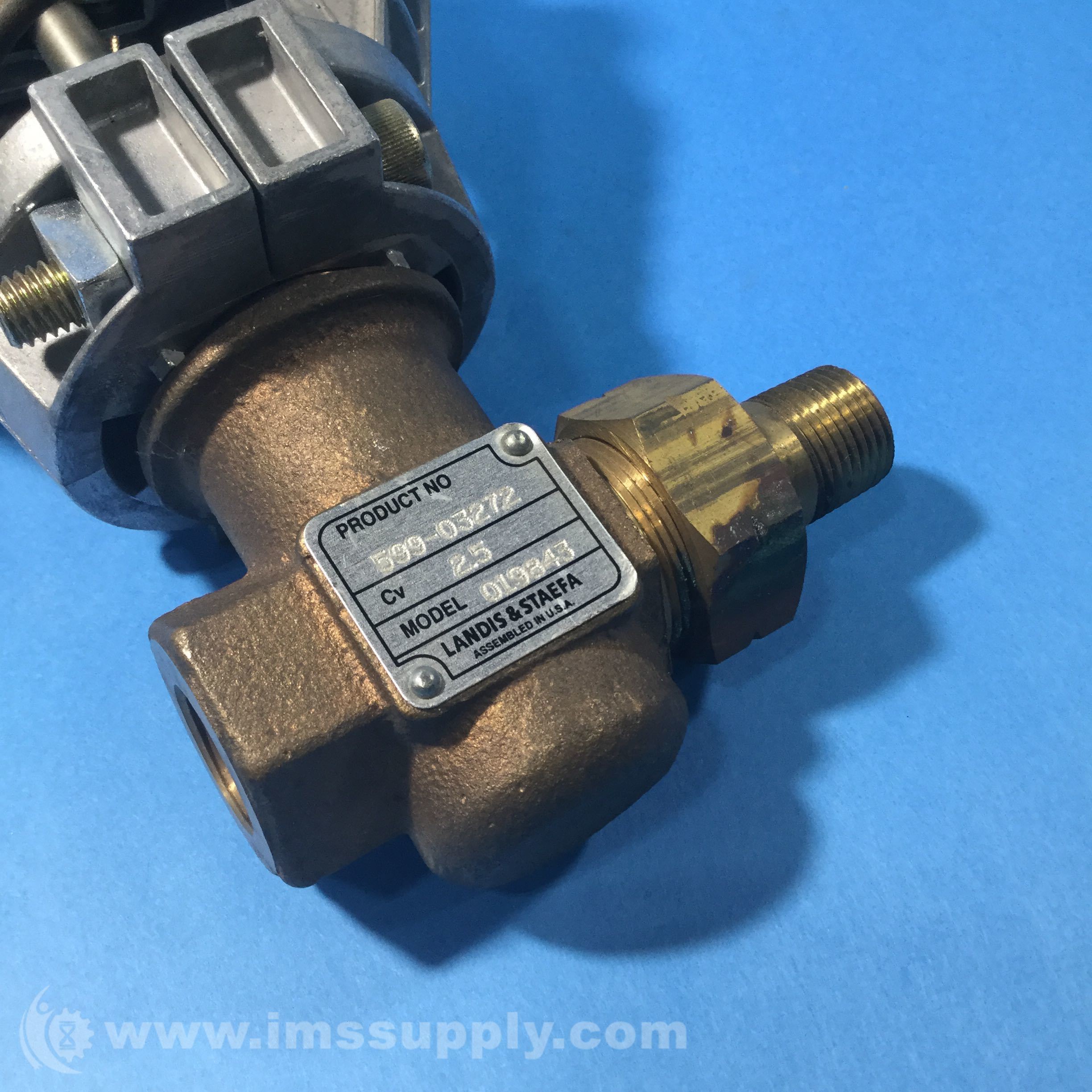 Landis & Staefa 599-03272 Pneumatic Actuated Brass Plug Valve - IMS Supply