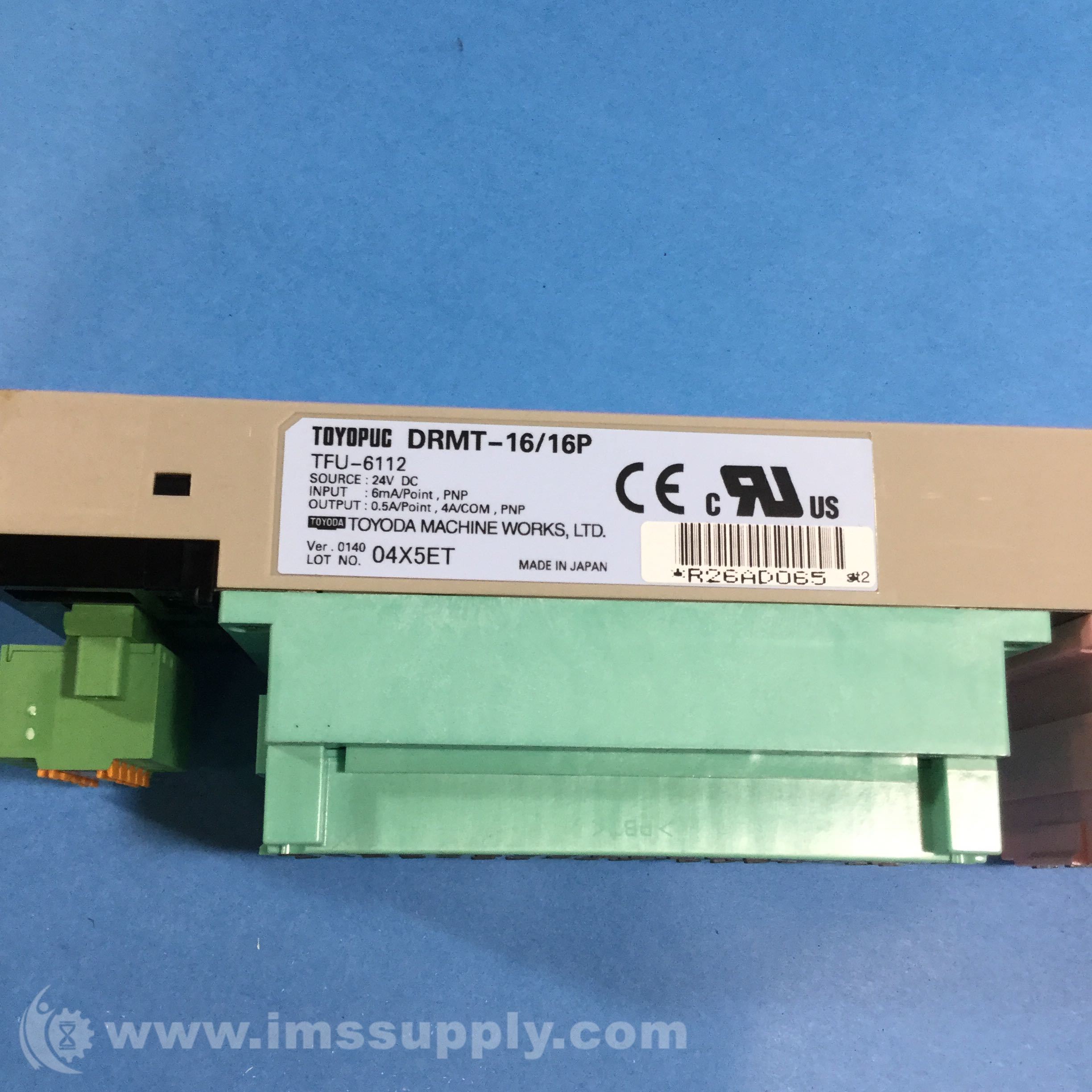 Toyopuc TFU-6112 Terminal, Device Net Remote I/O DRMT 16, D-Link - IMS ...