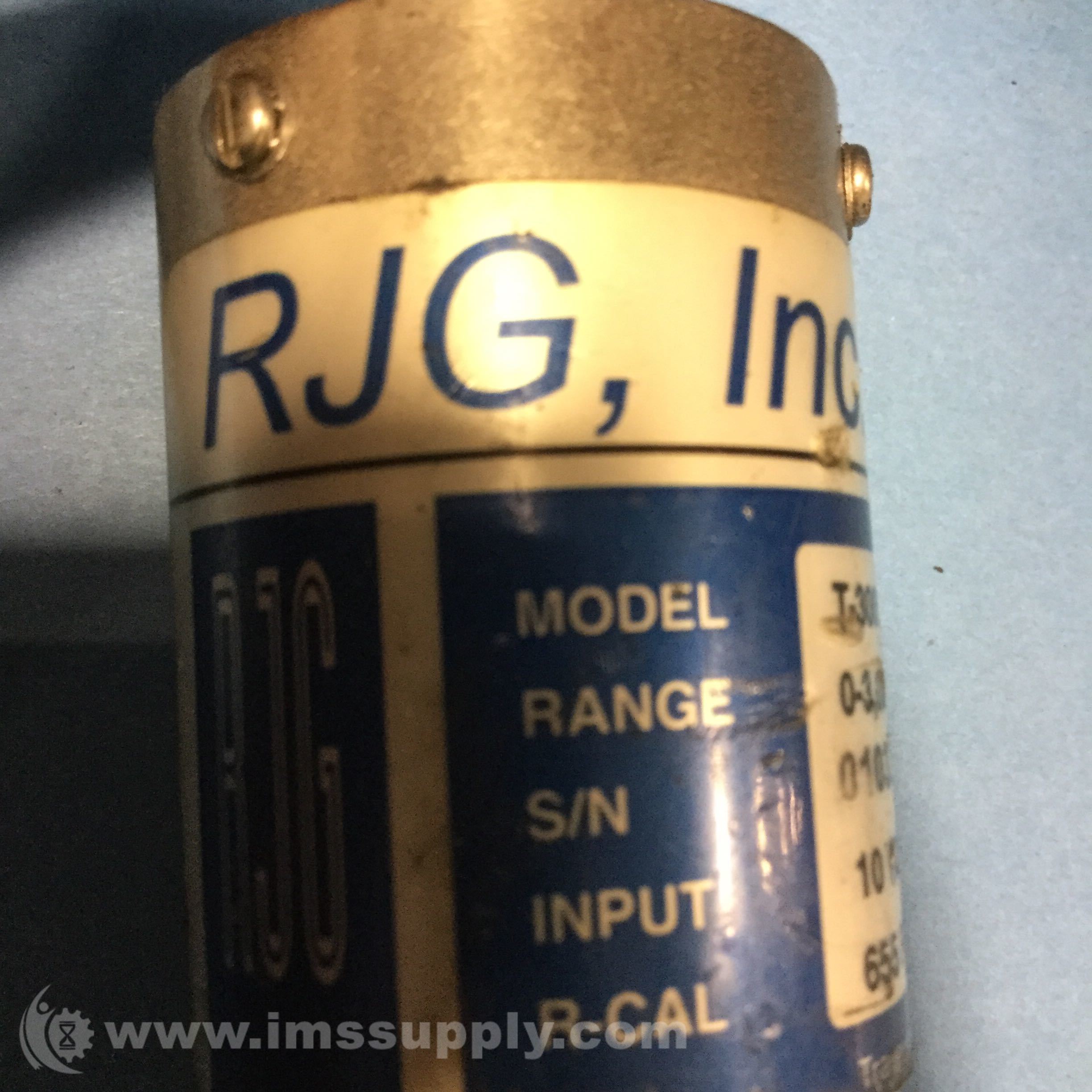 RJG Inc. T-3000U Pressure Sensor Hydraulic 10VDC 0-3000PSI - IMS Supply