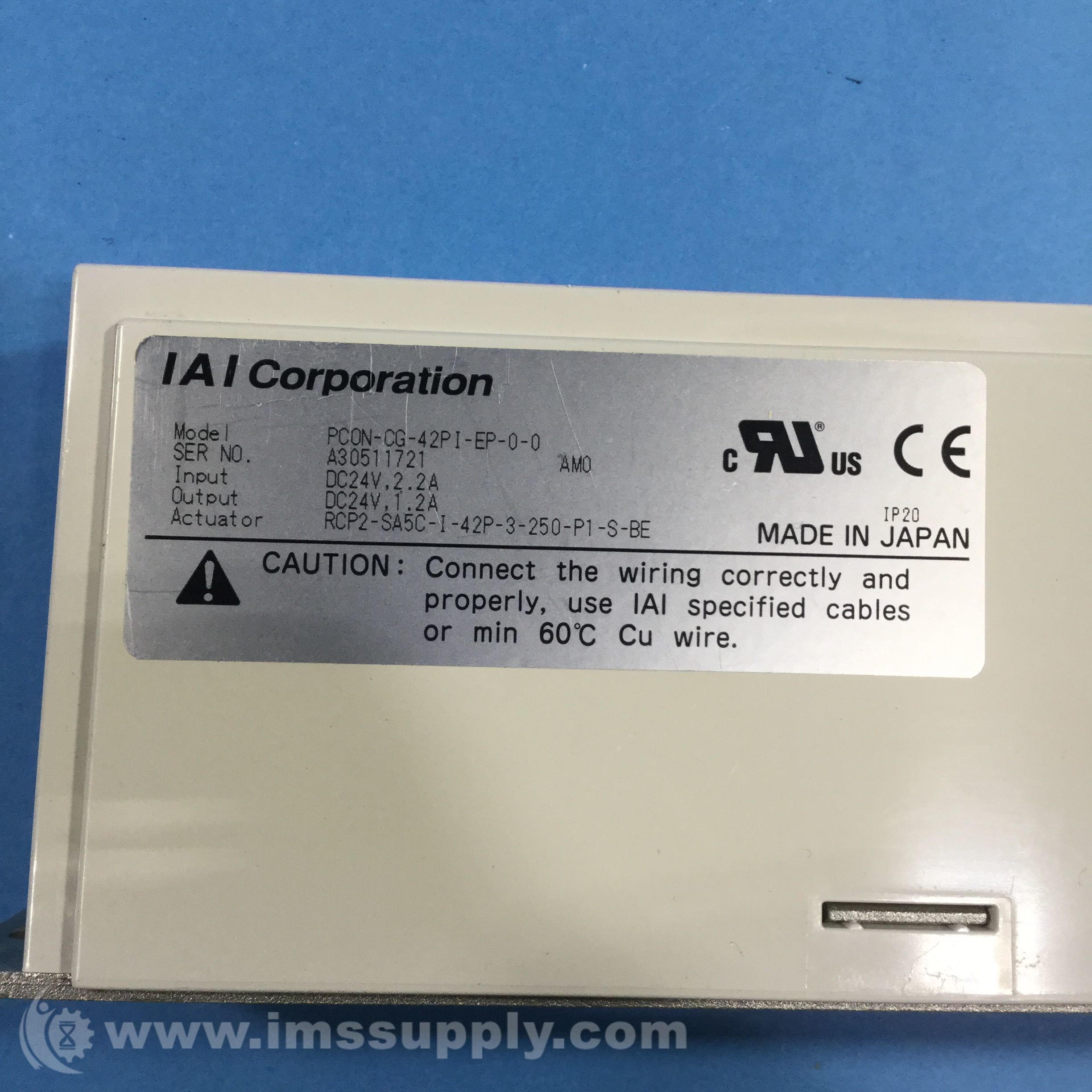 Iai PCON-CG-42PI-EP-0-0 Actuator, Ethernet Controller - IMS Supply