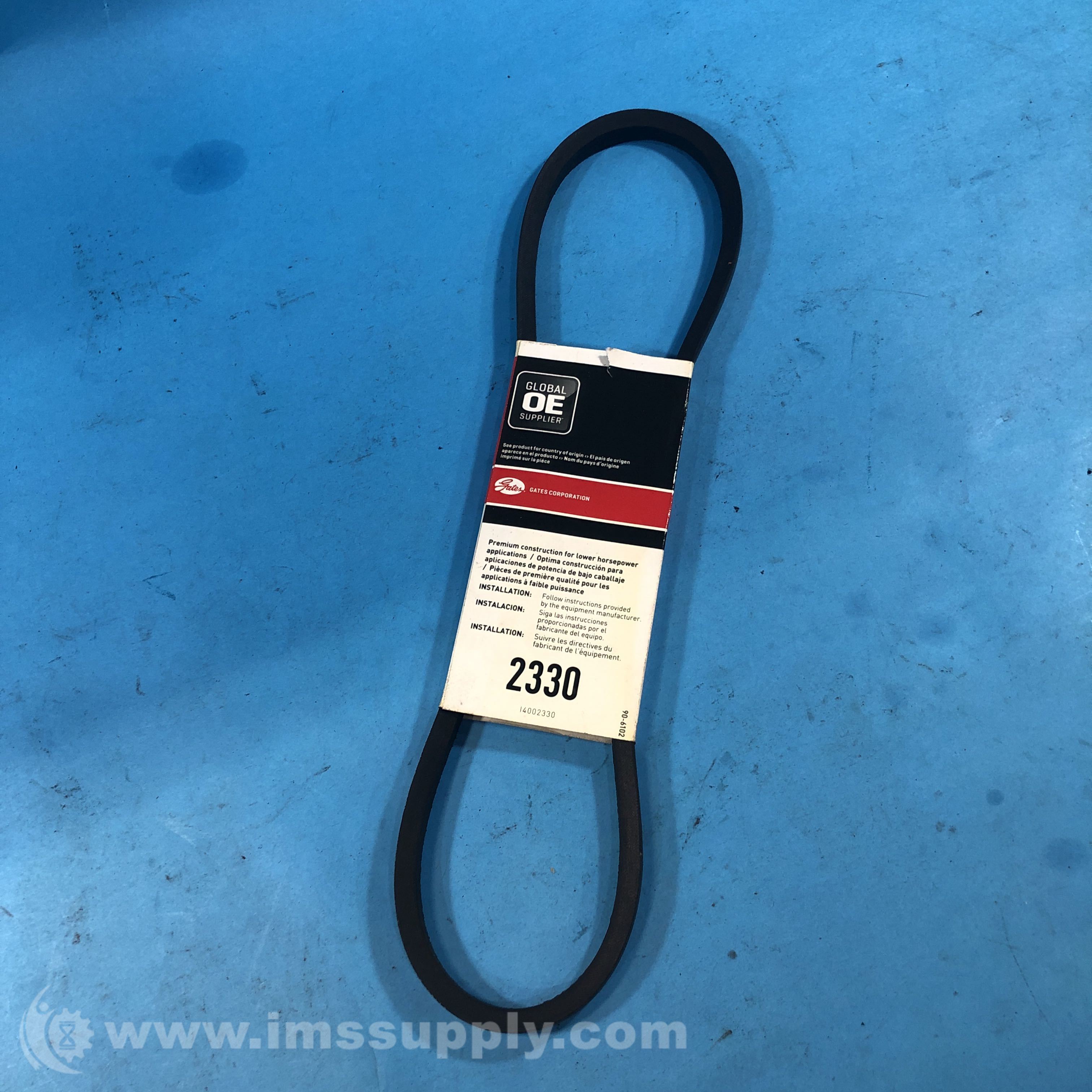 Gates 2330 4L330 Truflex V-belt, 33 X 1/2 In - IMS Supply