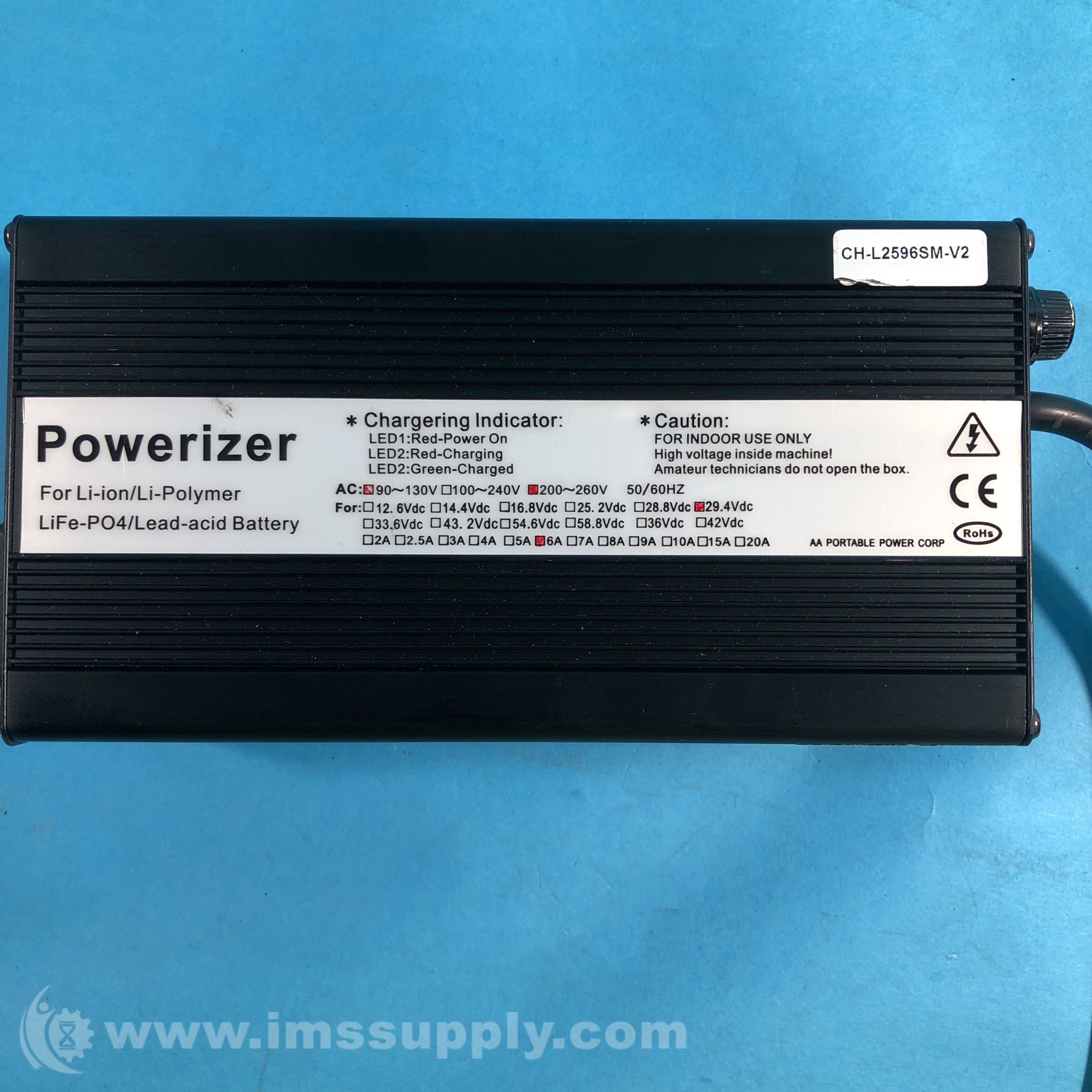 Powerizer CH-L2596SM-V2 Smart Charger Lead Acid Battery - IMS Supply