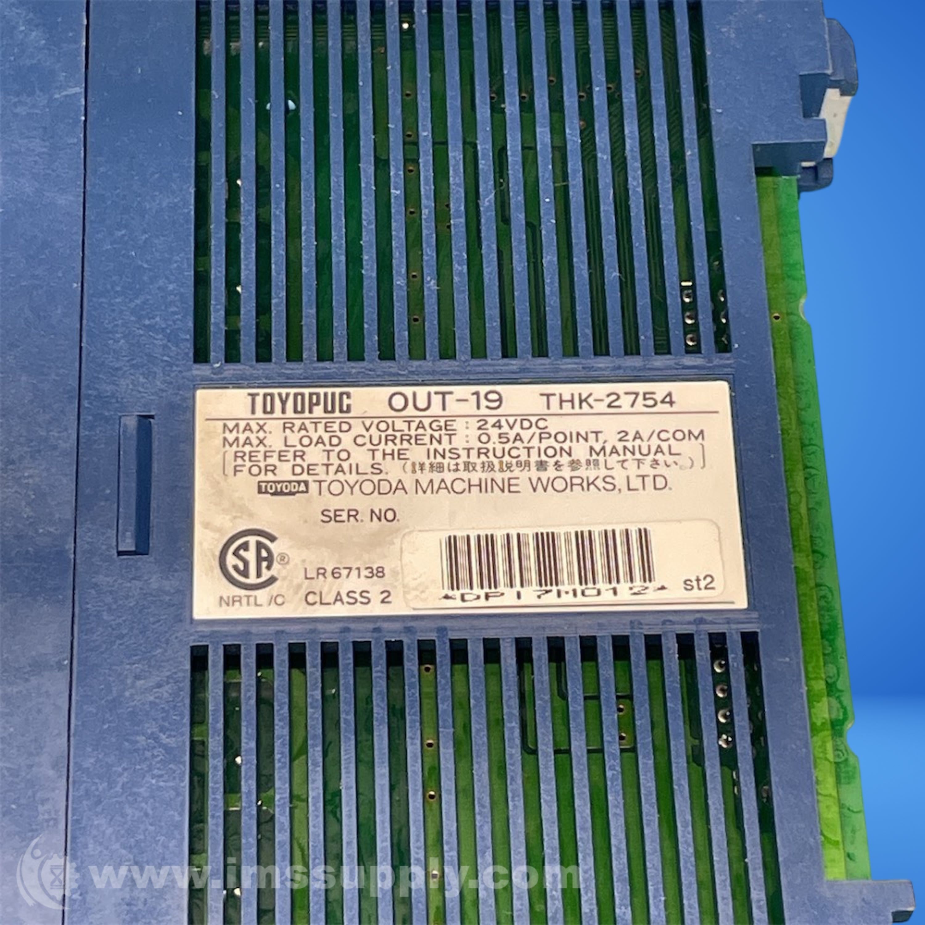 Toyoda Machine Works THK-2754, OUT-19 Module - IMS Supply