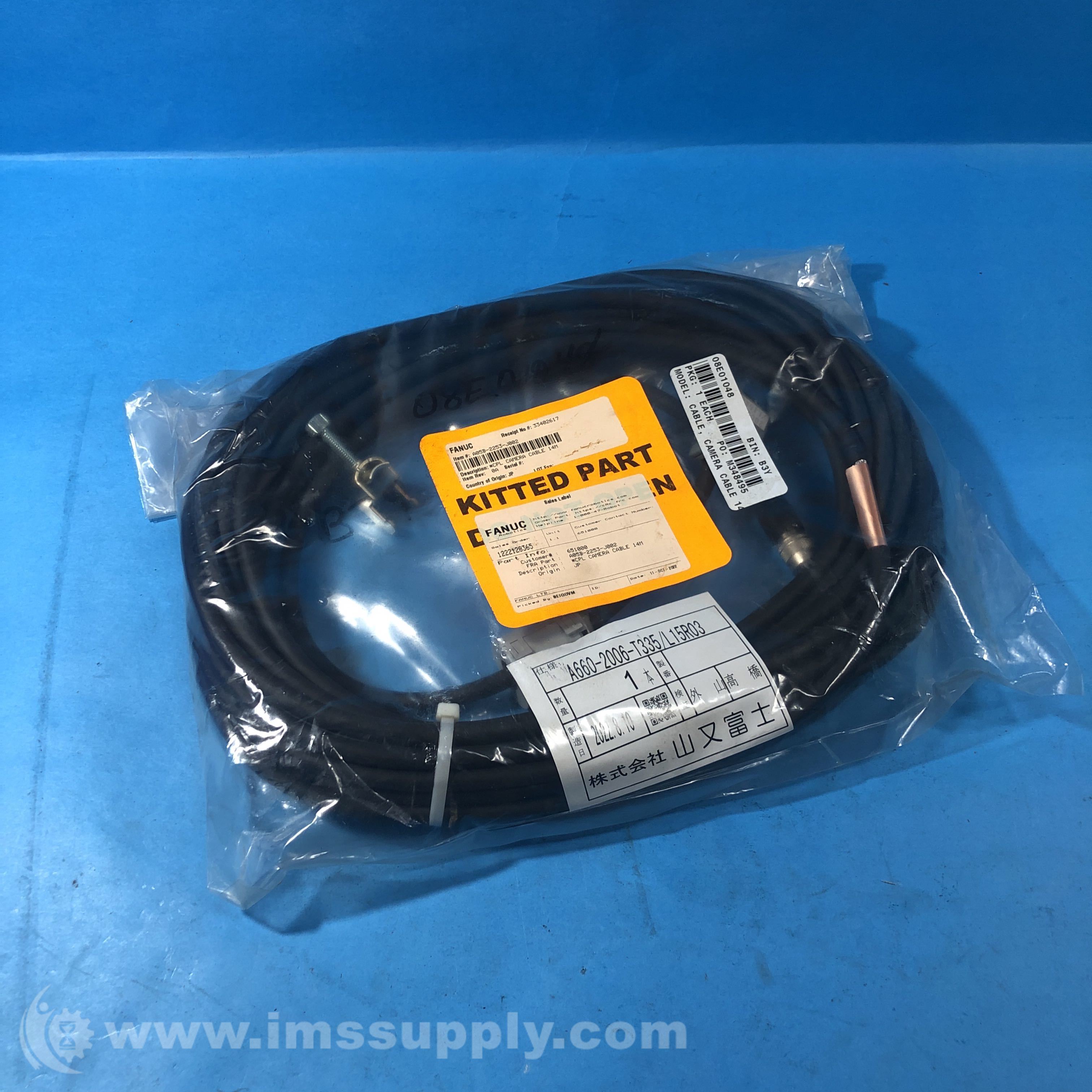 Fanuc A05B-2253-J002 CPL Camera Cable, 14M - IMS Supply