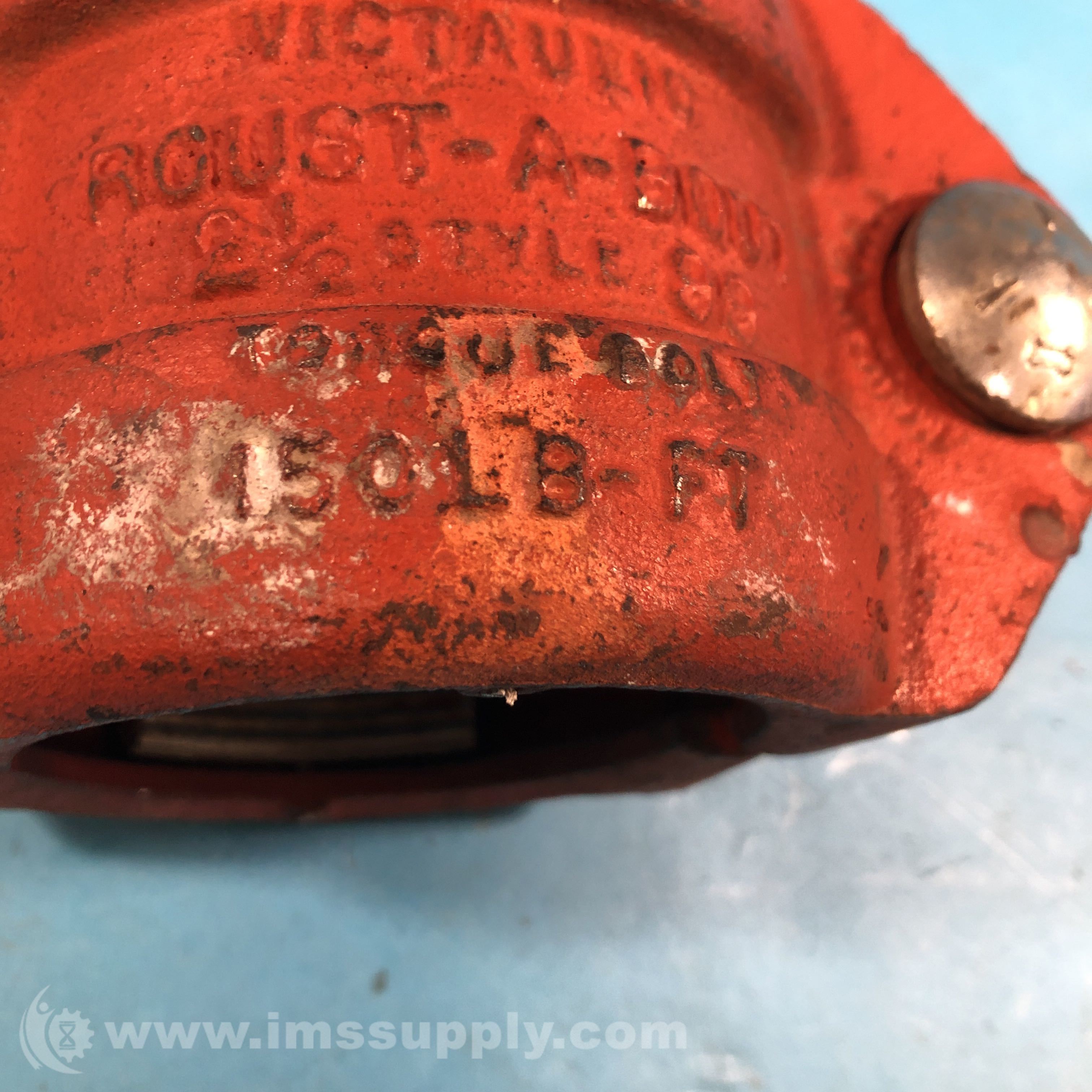 Victaulic Style 99 2-1/2 in. Orange Carbon Steel Coupling - IMS Supply