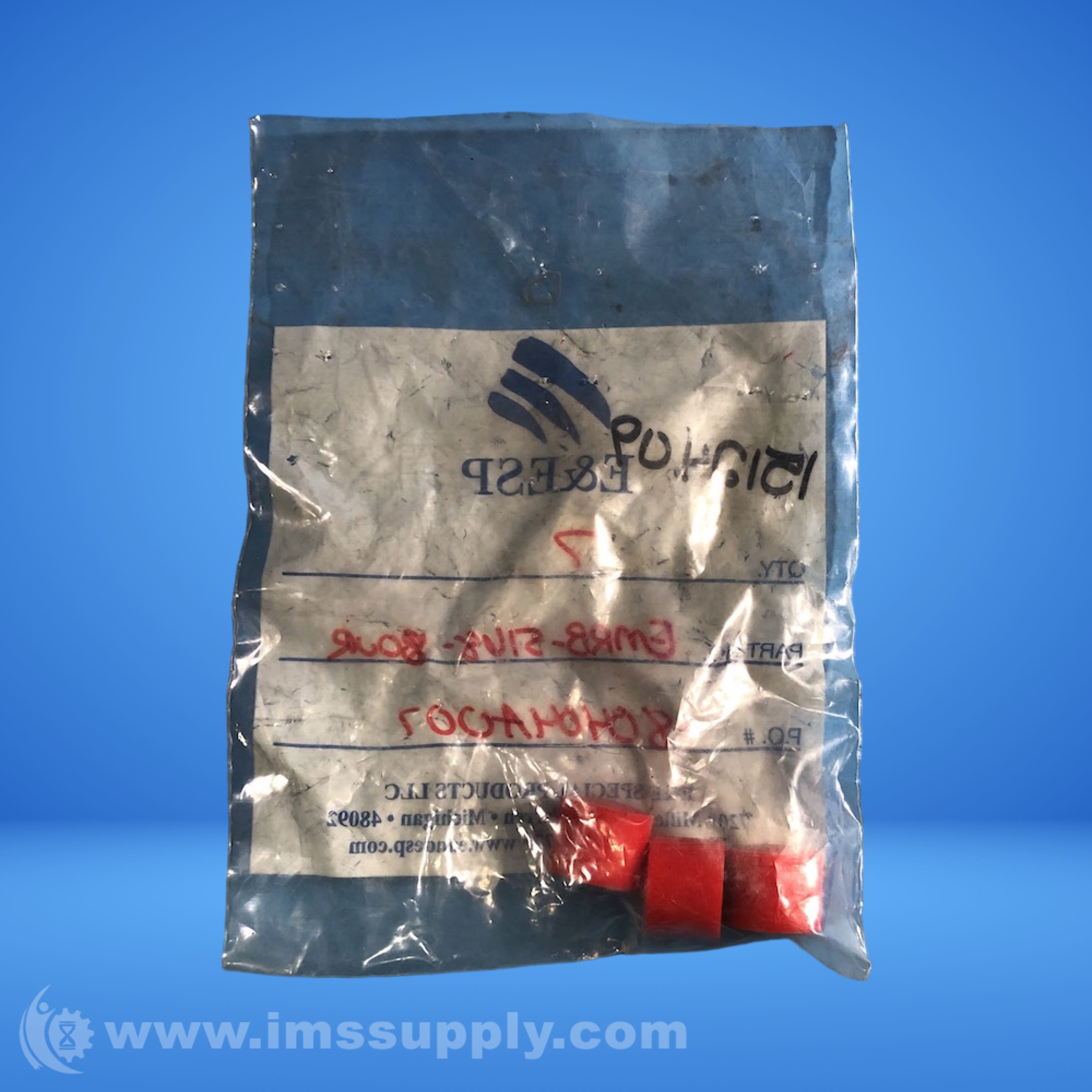 E&E Special Products EMRB-5168-80UR Bag of 7 Red Fitting Caps - IMS Supply