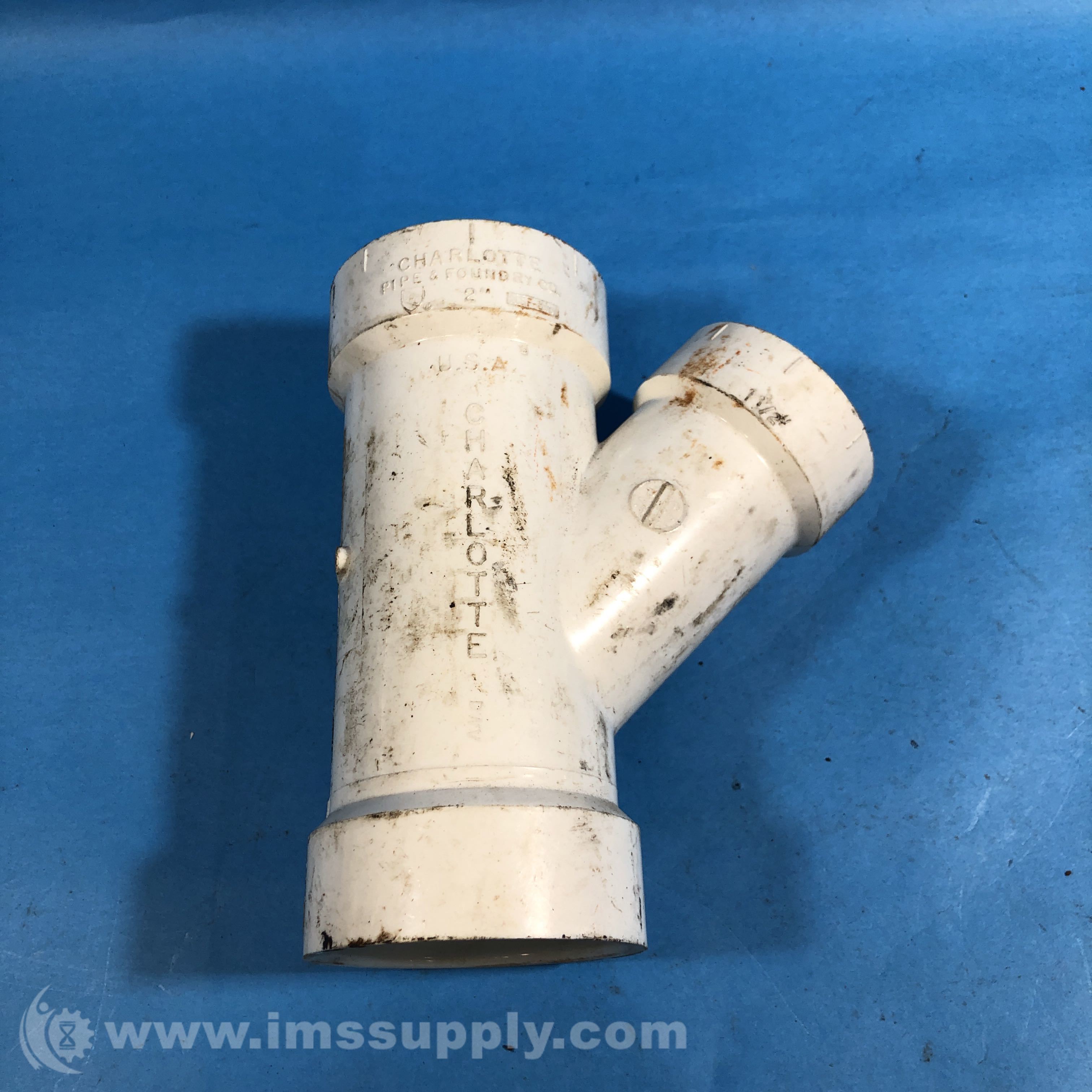 Charlotte Pipe 601 2 X 1-1/2 Pvc-Dwv Schedule 40 Reducing Wye - IMS Supply