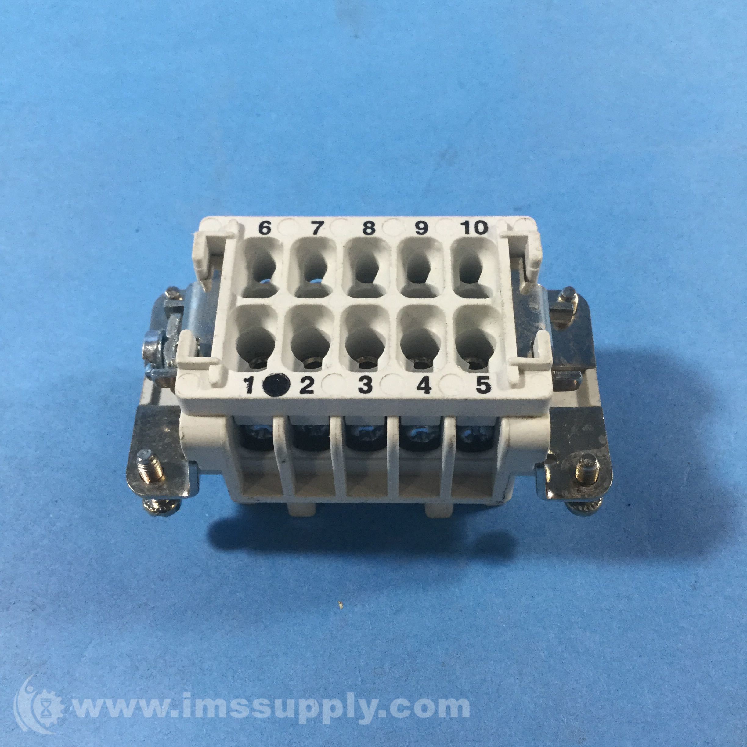 Thomas & Betts FS110B 10 Pin Female Bulkhead Connector Insert 16A - IMS ...