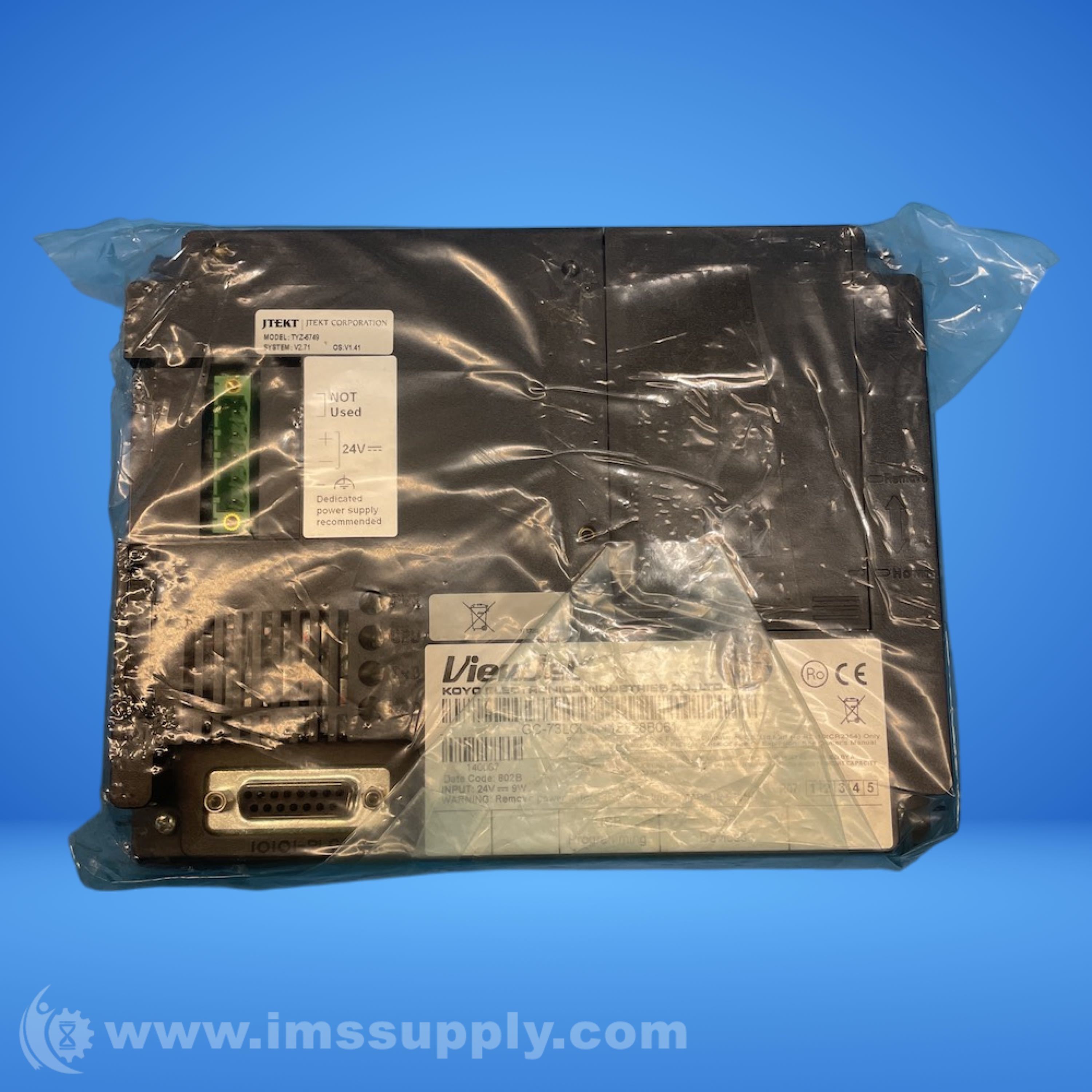 Jtekt TYZ-6749 ViewJet Display Panel - IMS Supply