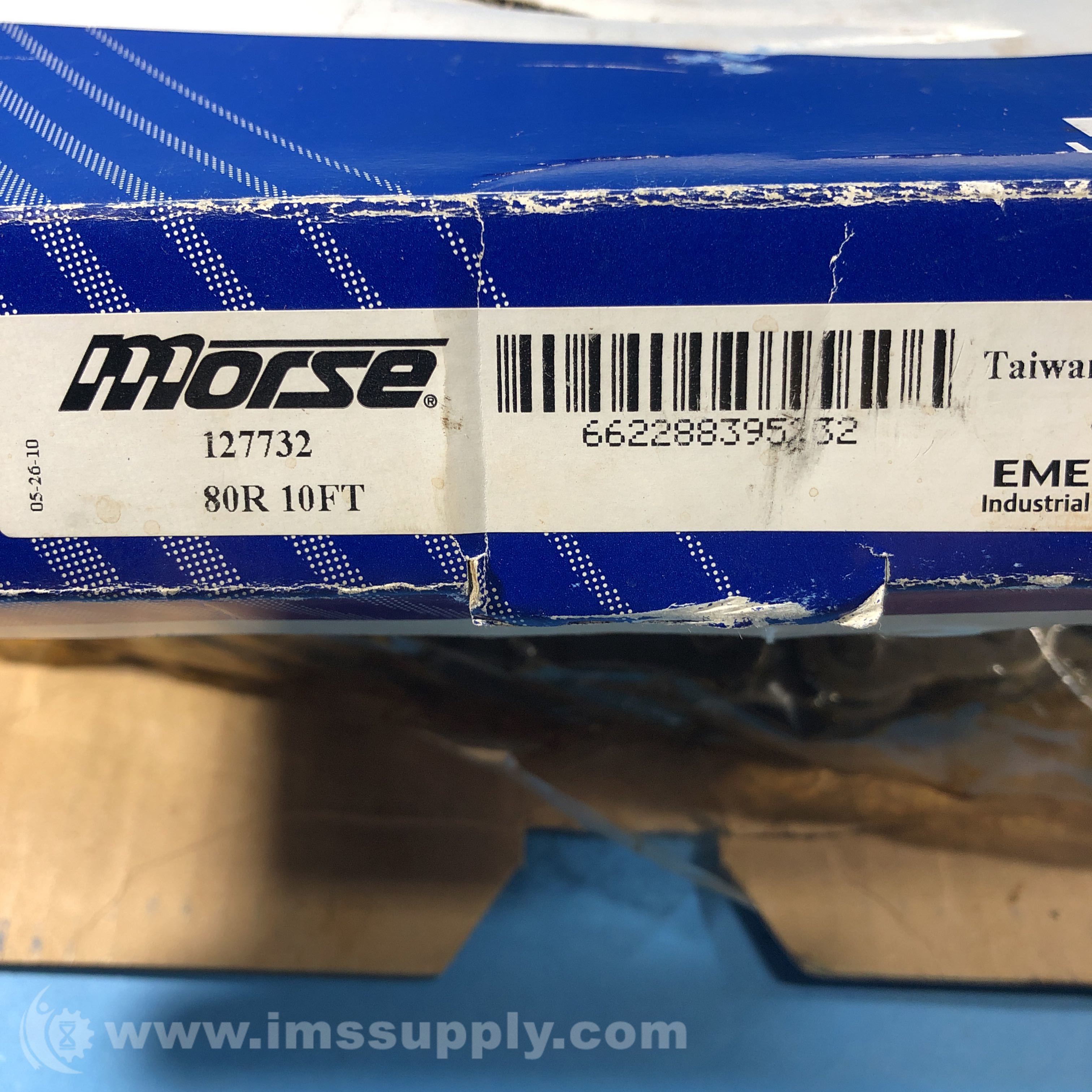 Morse Chain 127732 80R 10FT Riveted Roller Chain - IMS Supply