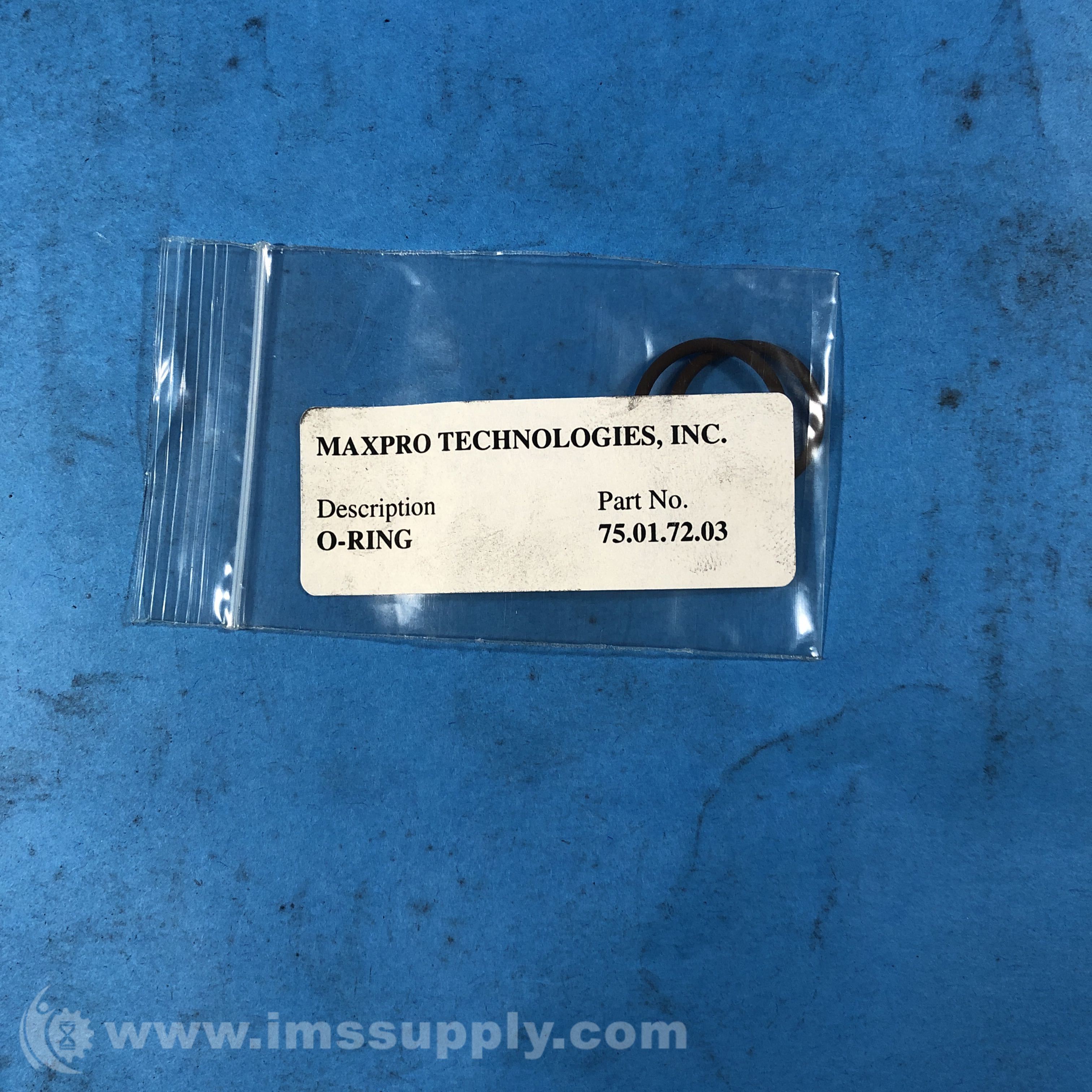 Maxpro Technologies 75.01.72.03 Bag of 2 O-Rings - IMS Supply