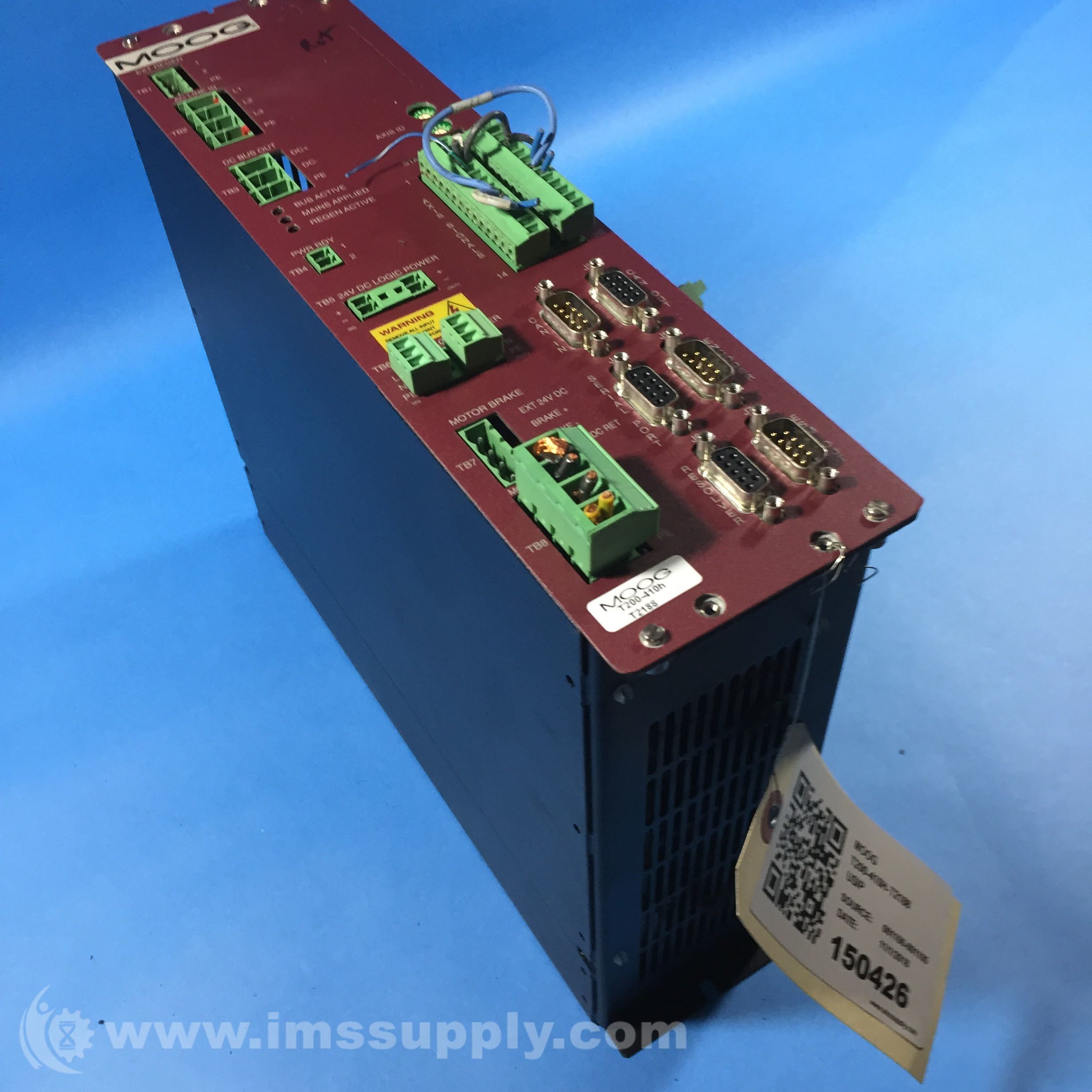 Moog T200-410H-0AA1 T200 Series Programmable Servo Drive - IMS Supply