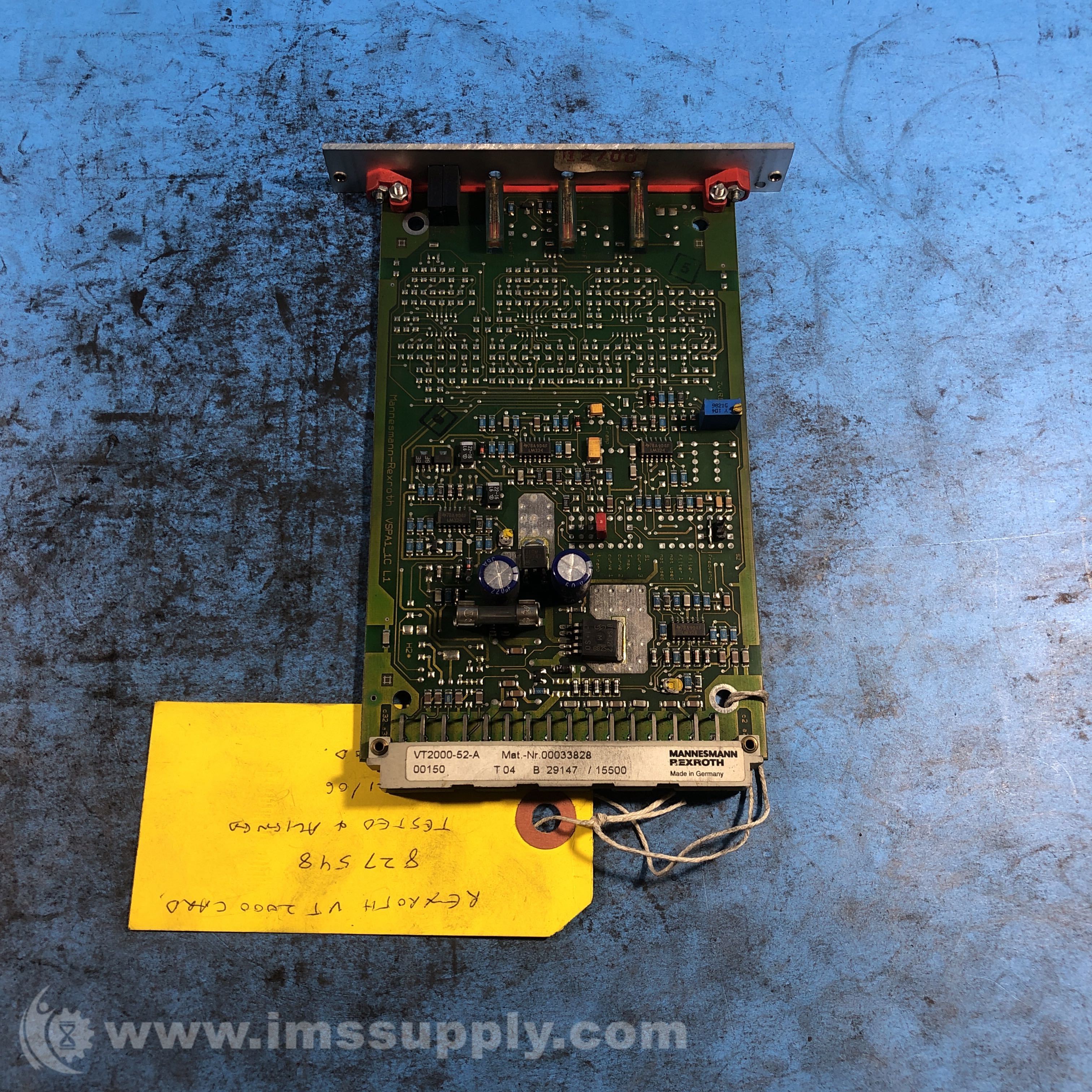 Rexroth VT 2000-52-A Valve Amplifier, Mat Nr 00033828 - IMS Supply