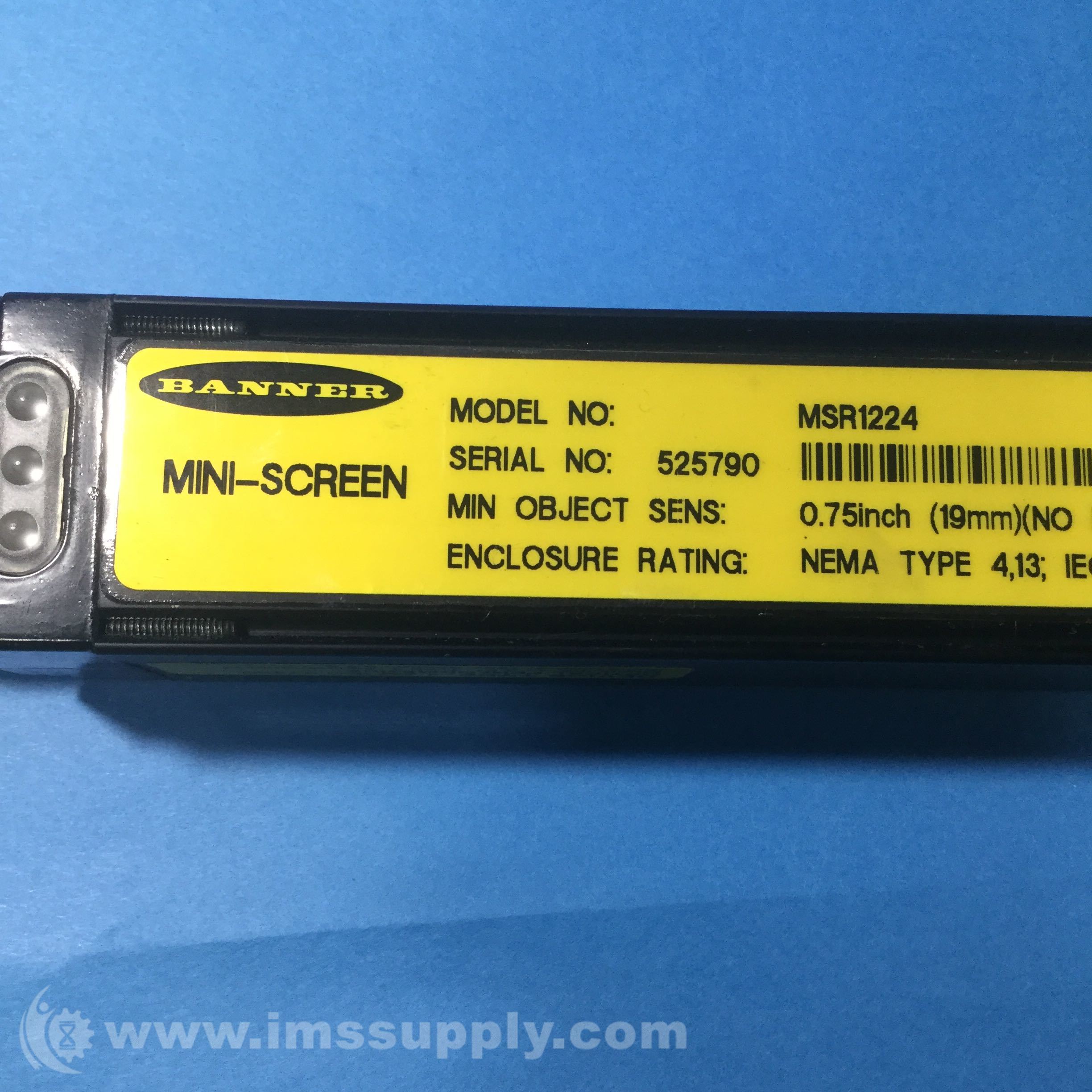 Banner Engineering Corp. MSR-1224 Mini-Screen Sensor Receiver - IMS Supply