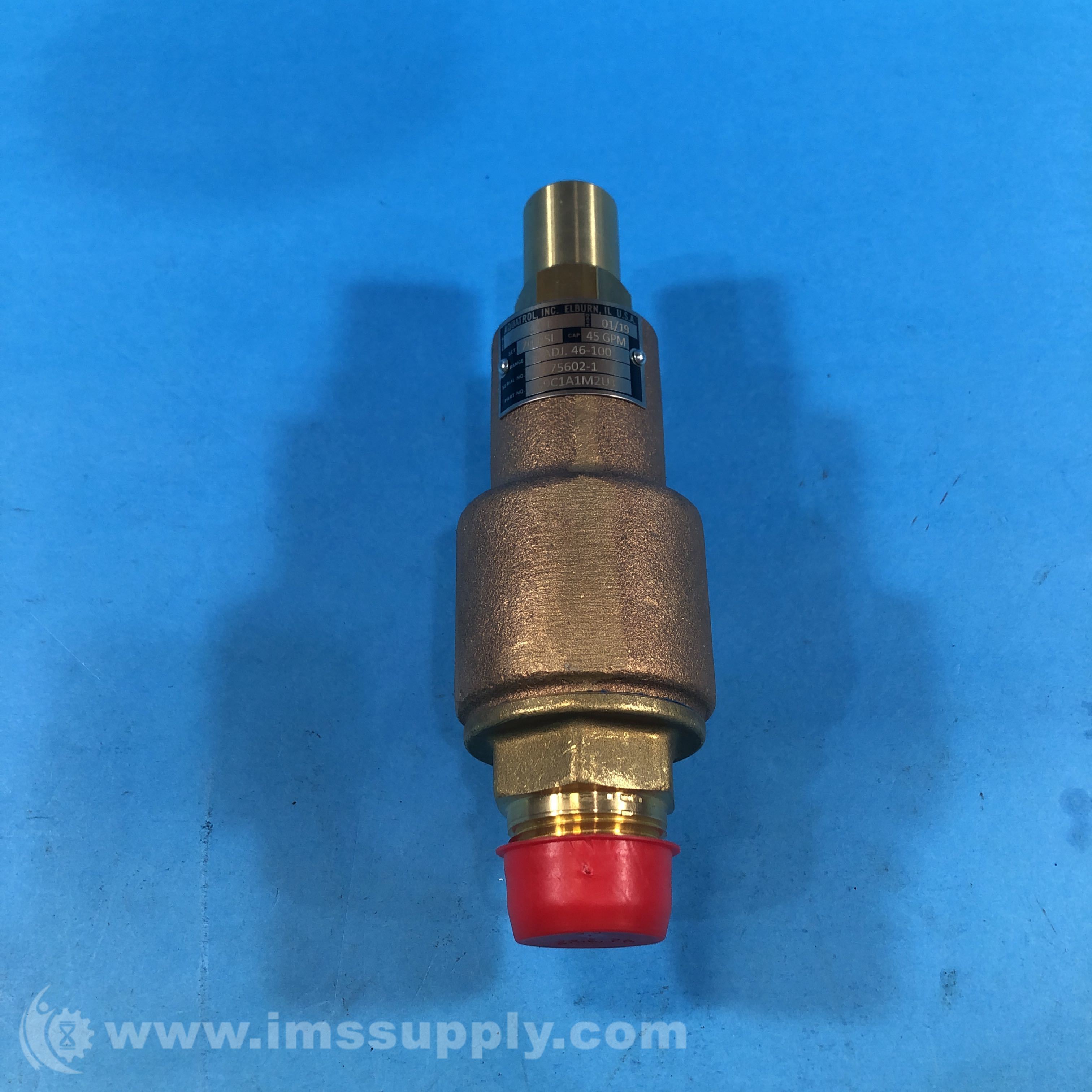 Aquatrol 69C1A1M2U1 Threaded Relief Valve 70PSI - IMS Supply